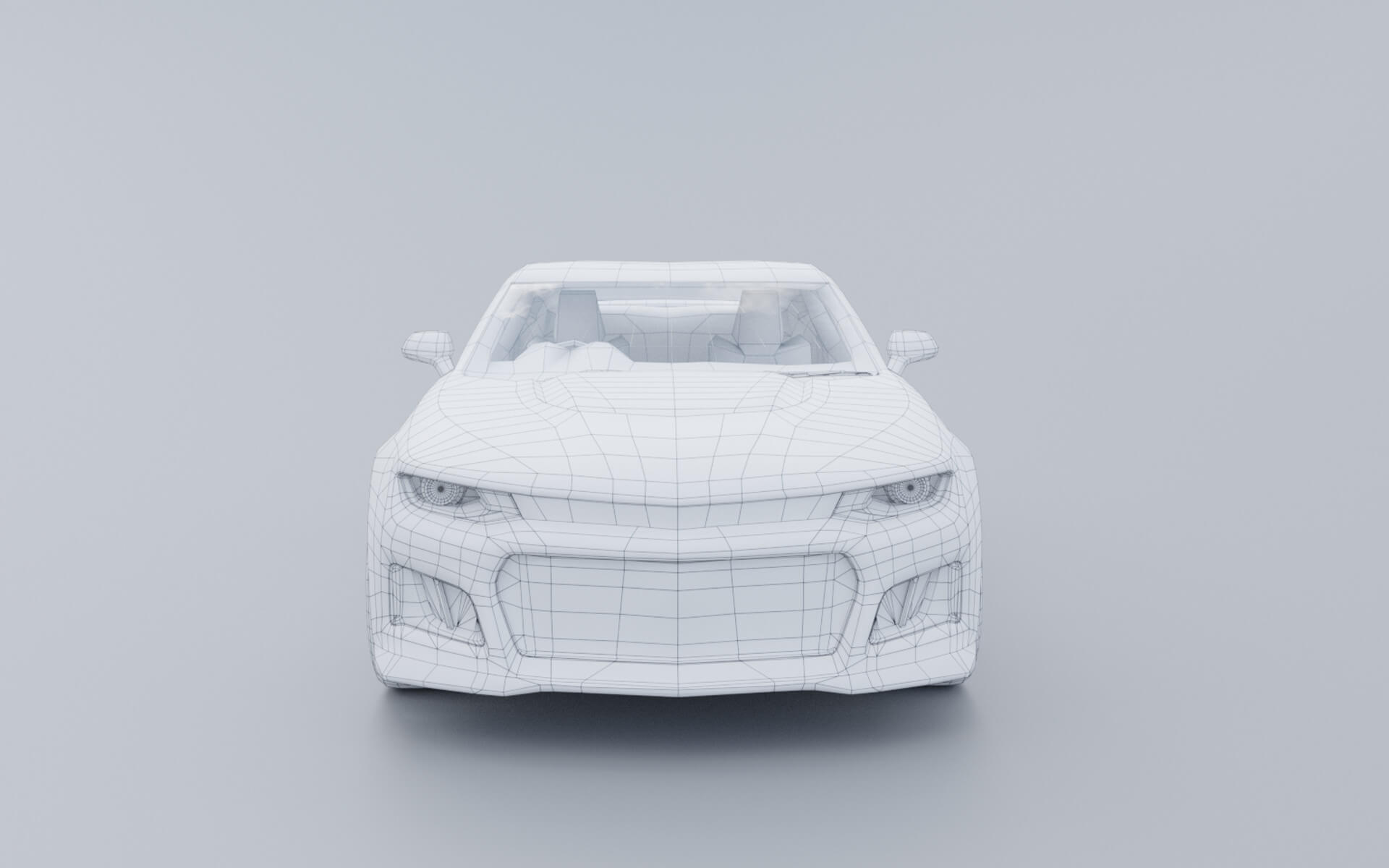 Chevrolet Camaro Low Poly - 3D Model by solid-surface
