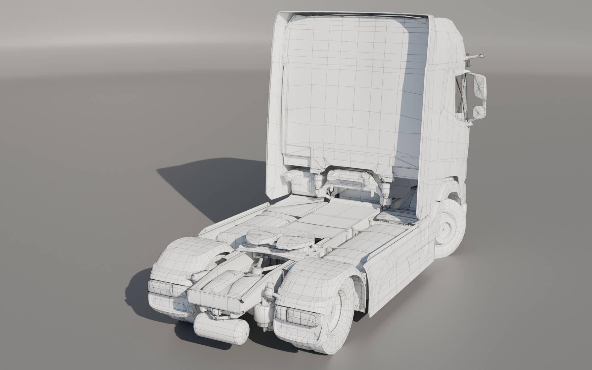 DAF XG 2022 Lowpoly - 3D Model by solid-surface