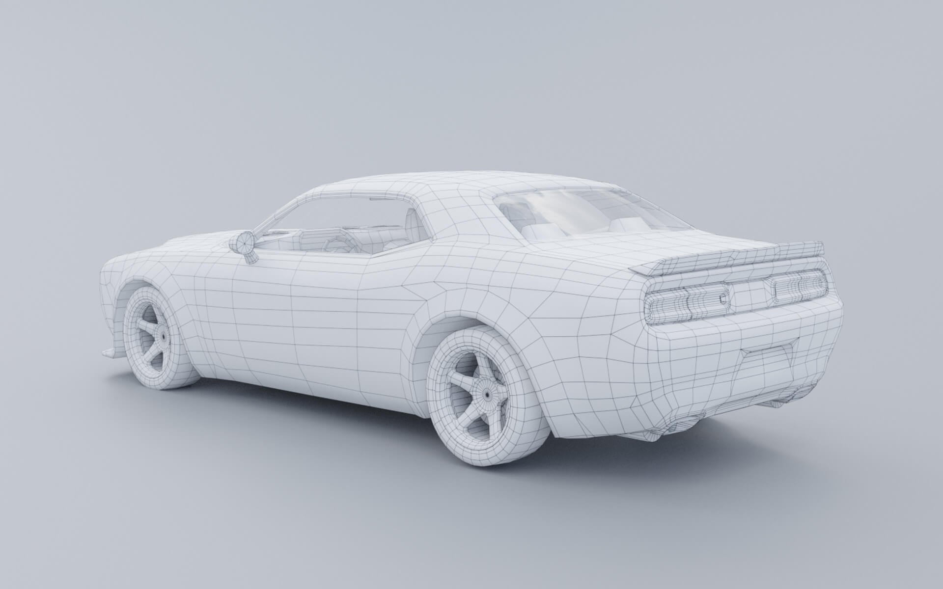 Dodge Challenger SRT - 3D Model by solid-surface