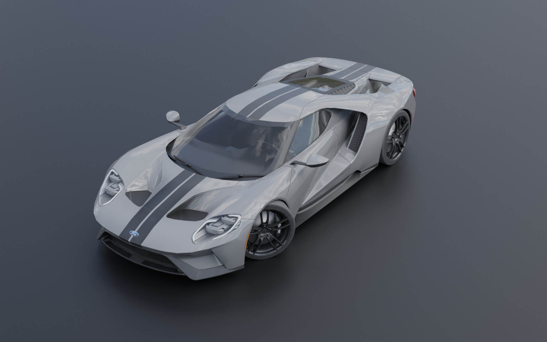 Ford GT 2017 - 3D Model by solid-surface