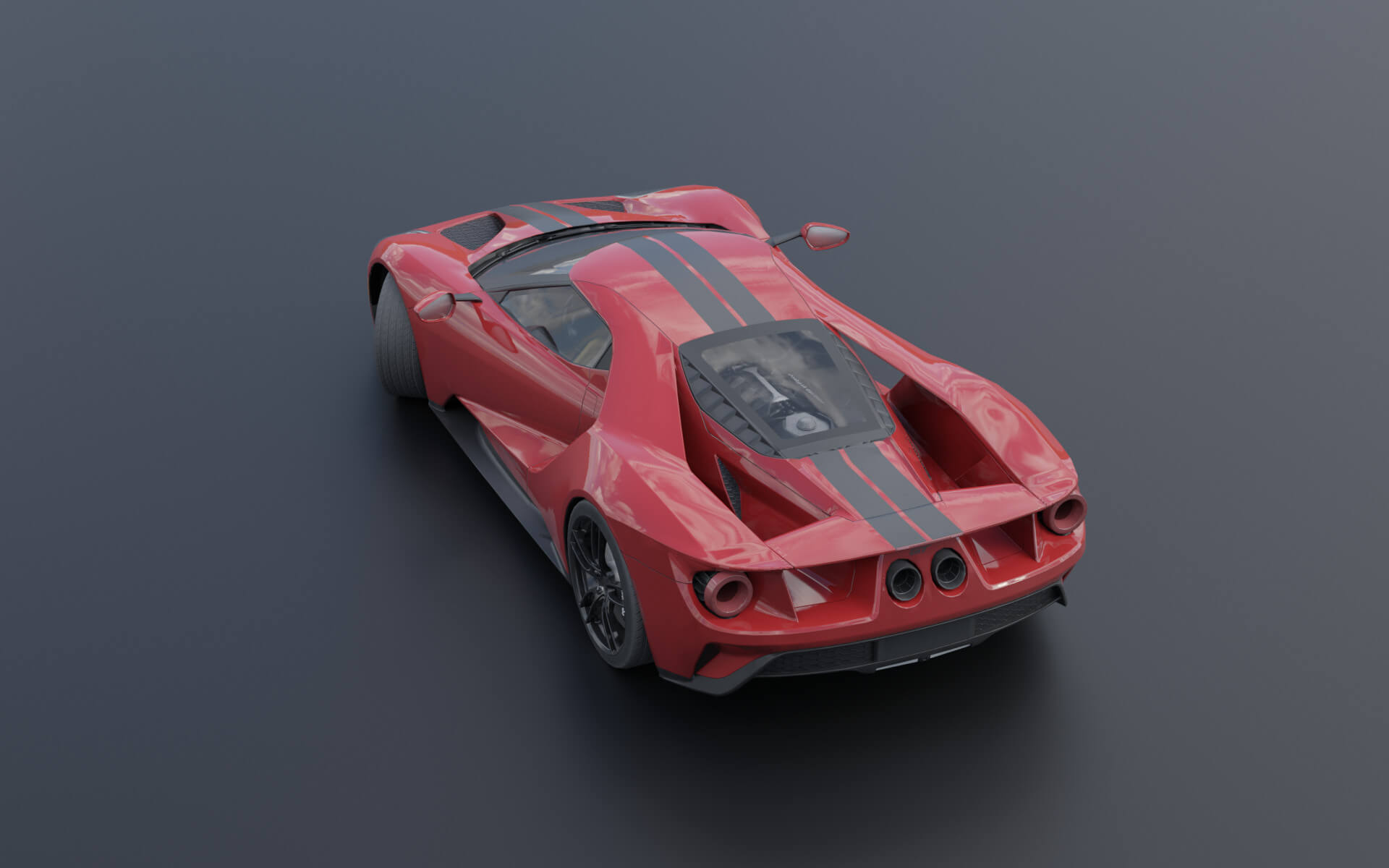 Ford GT 2017 - 3D Model by solid-surface