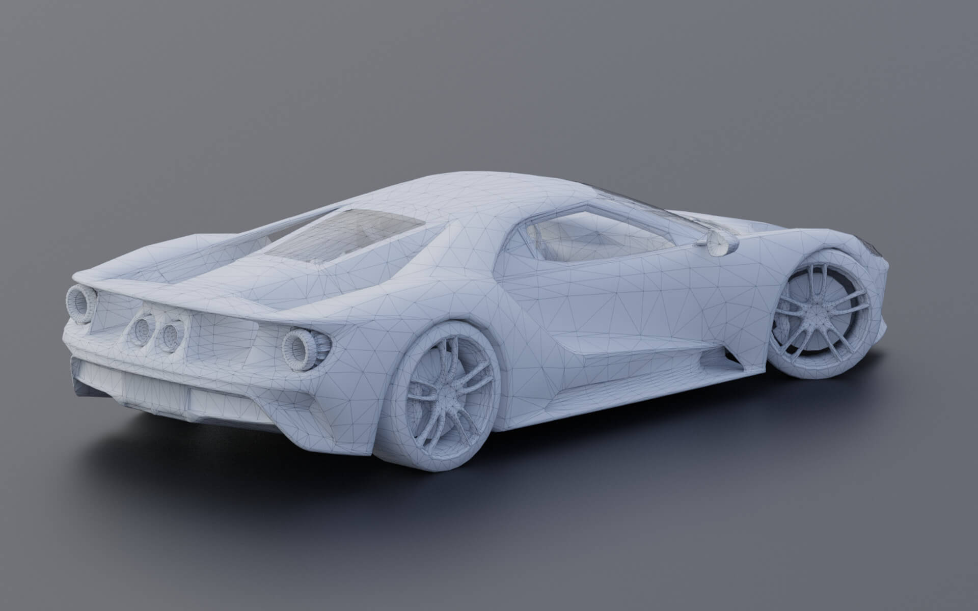 Ford GT 2017 - 3D Model by solid-surface