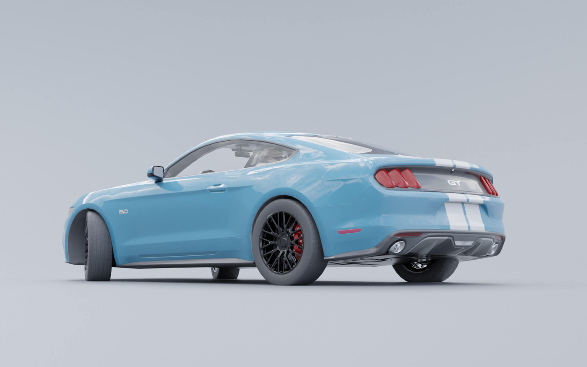 Ford Mustang - 3D Model by solid-surface