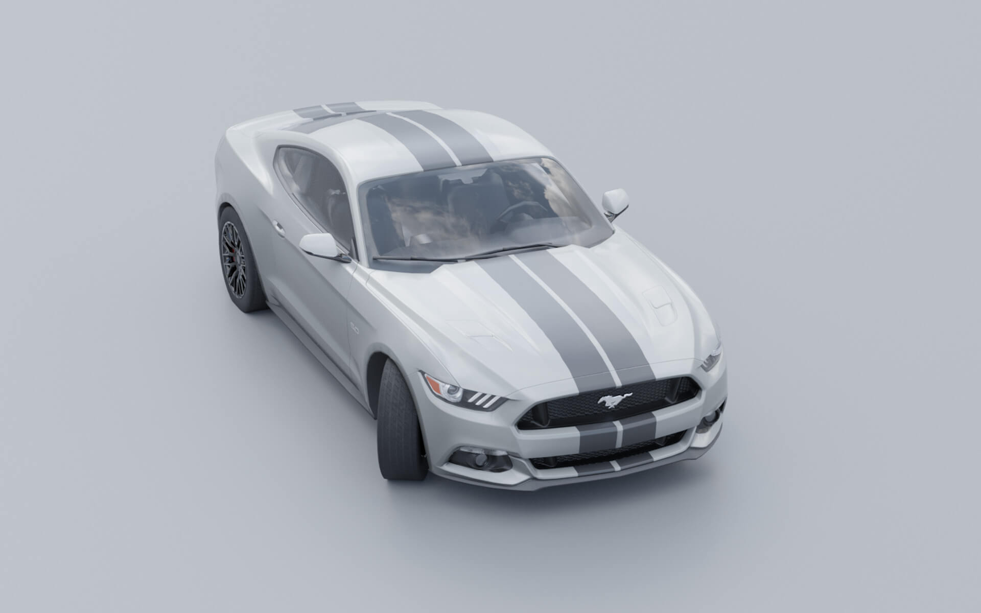 Ford Mustang - 3D Model by solid-surface