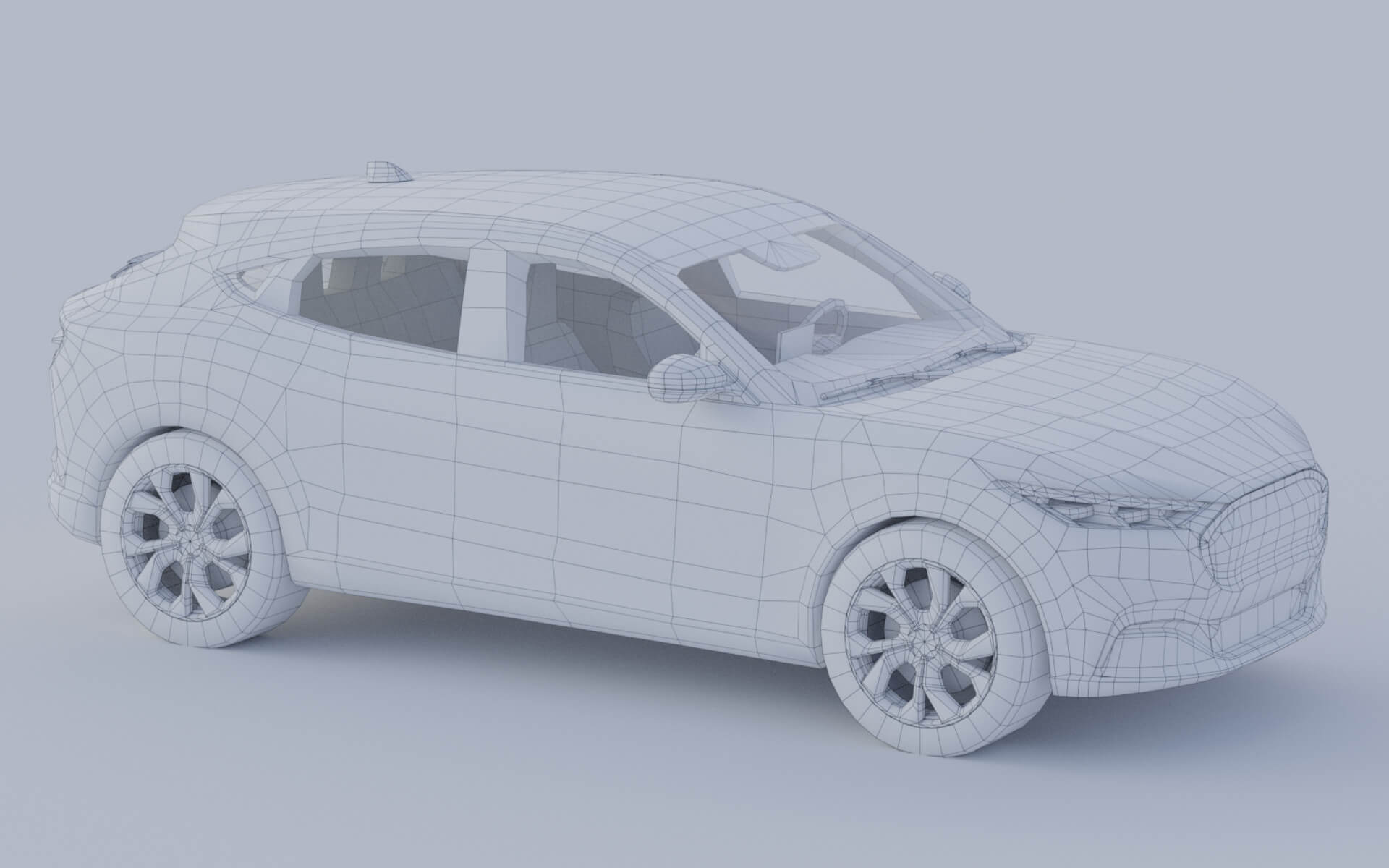 Ford Mustang Mach-E 3D Model by solid-surface