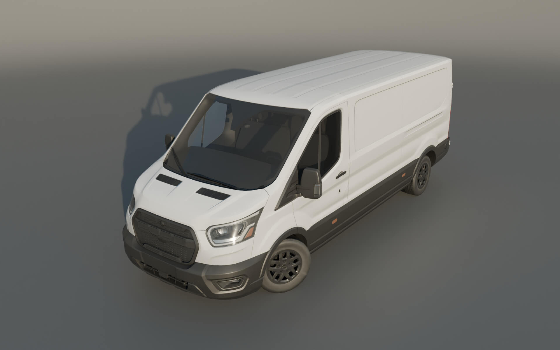 Ford Transit 2022 Cargo - 3D Model by solid-surface