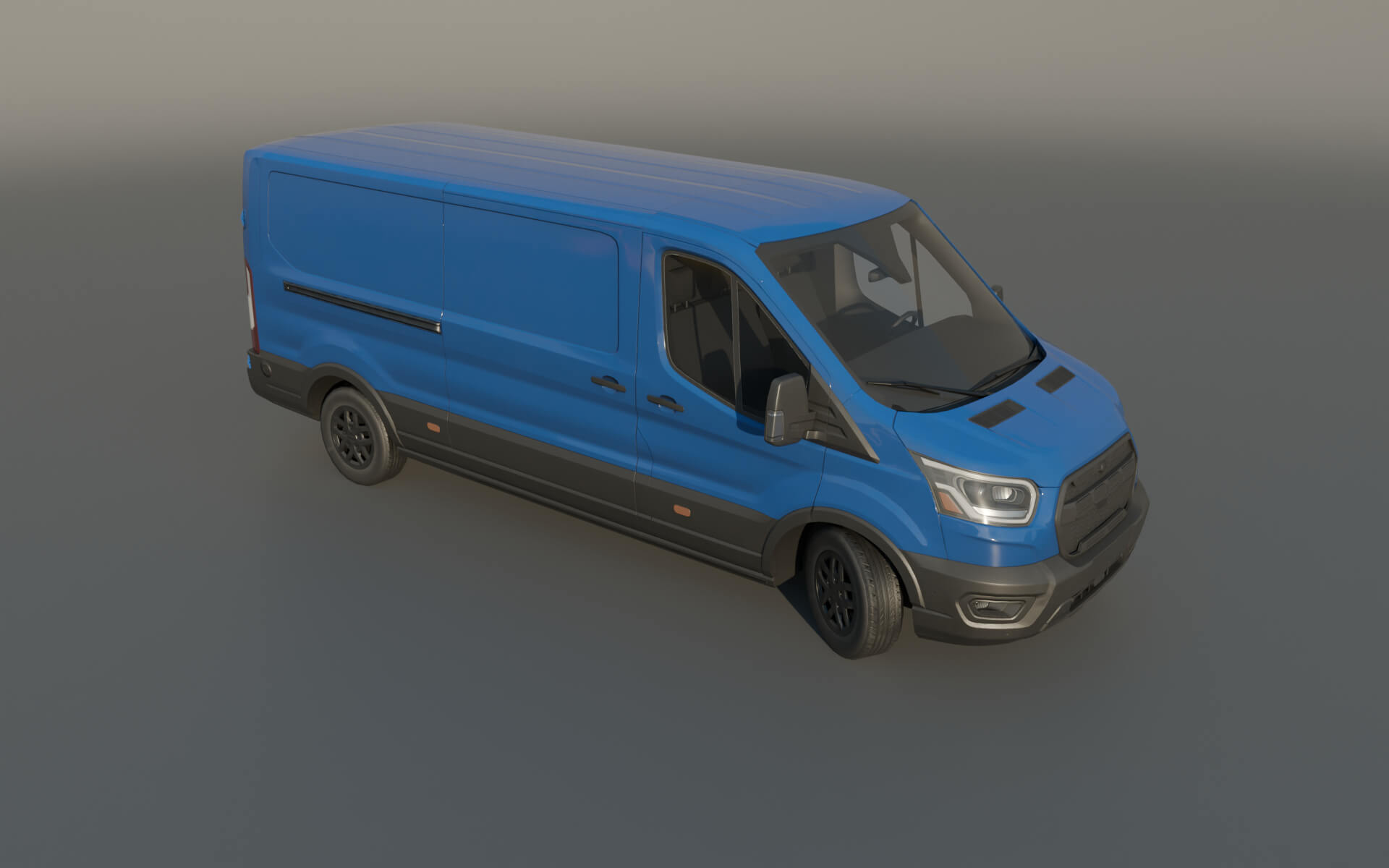 Ford Transit 2022 Cargo - 3D Model by solid-surface