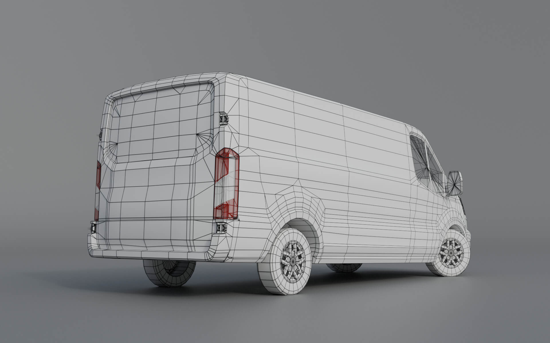 Ford Transit 2022 Cargo - 3D Model by solid-surface