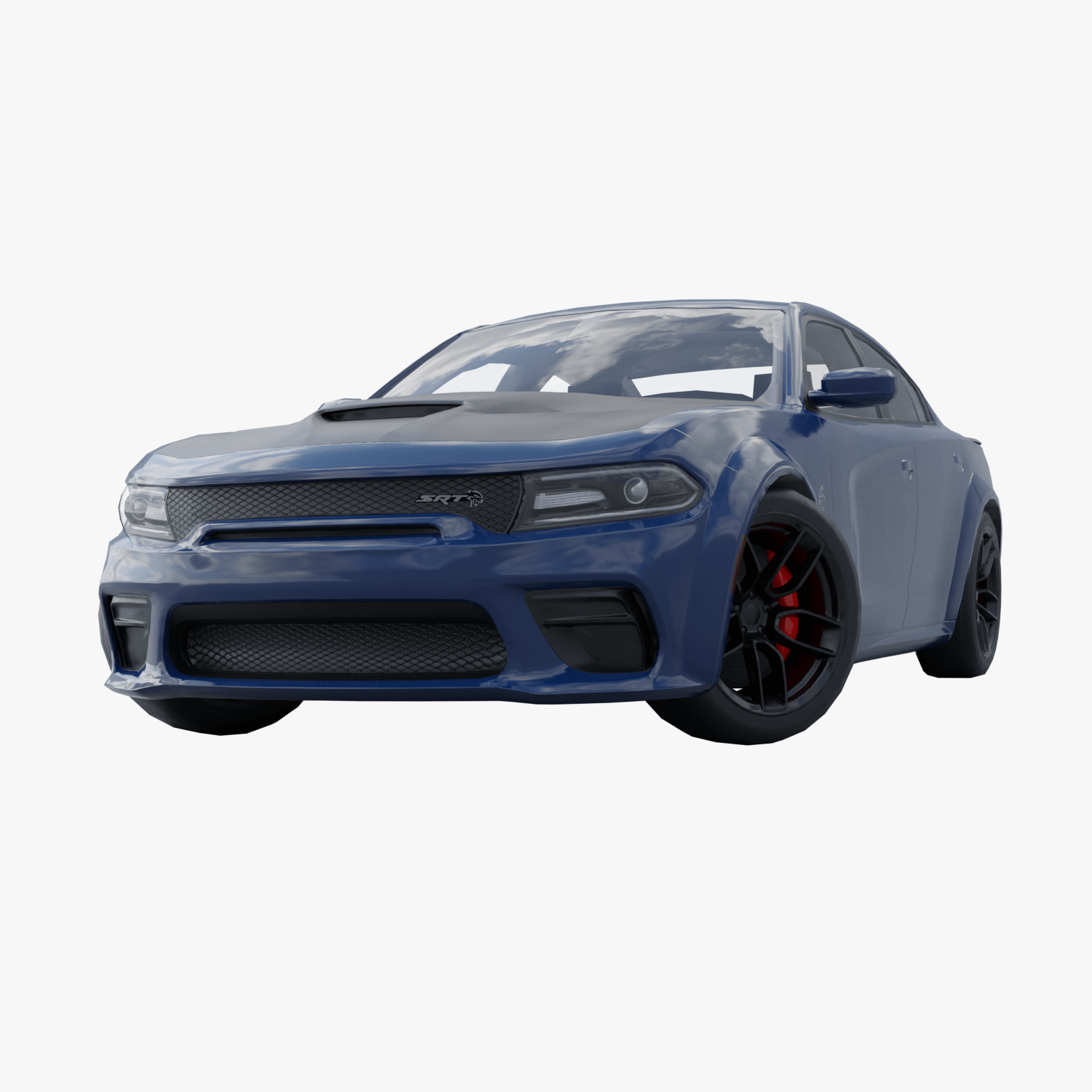 Dodge Charger Hellicat 3D Render, Digital Art by solid-surface