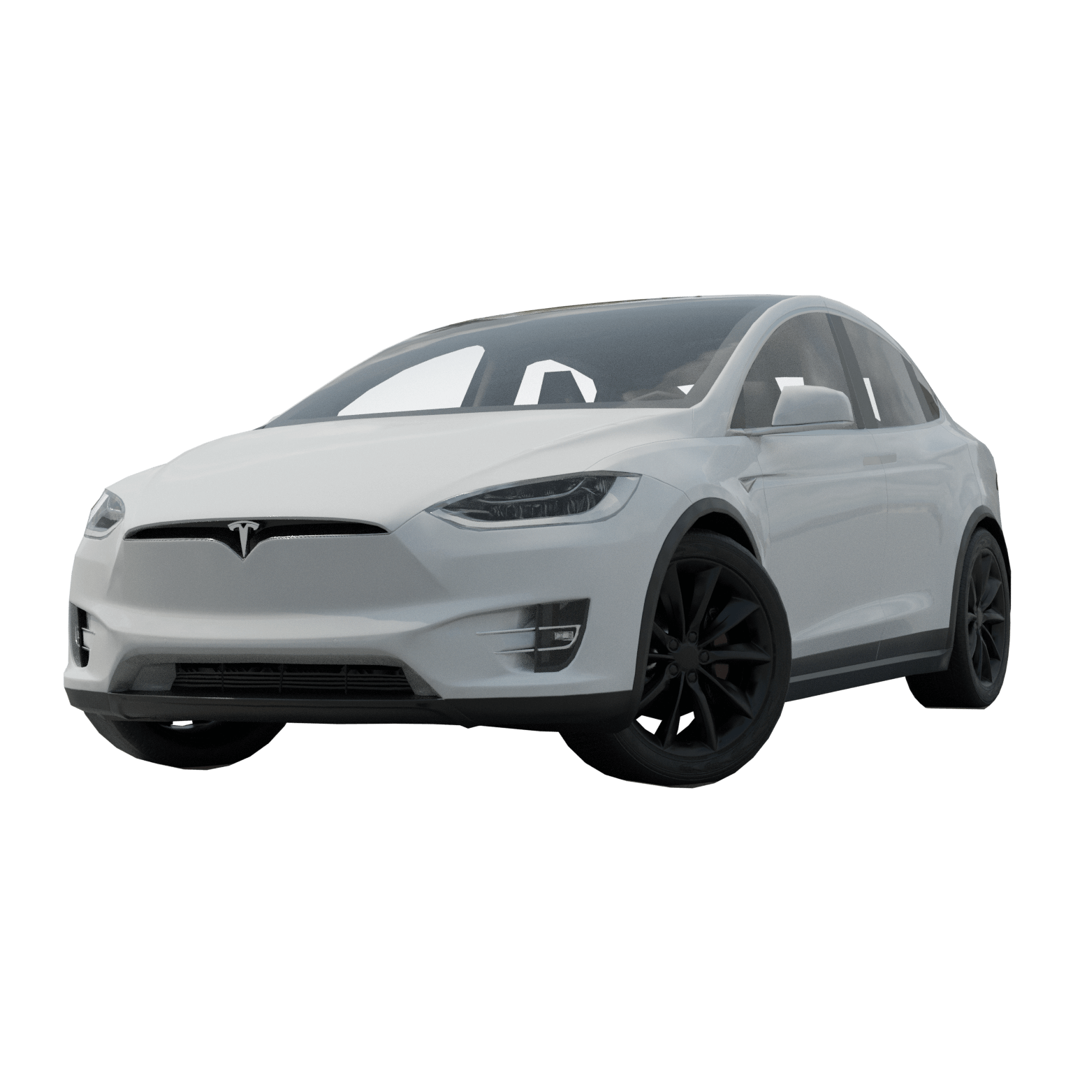 Tesla model X 3D Render, Digital Art by solid-surface