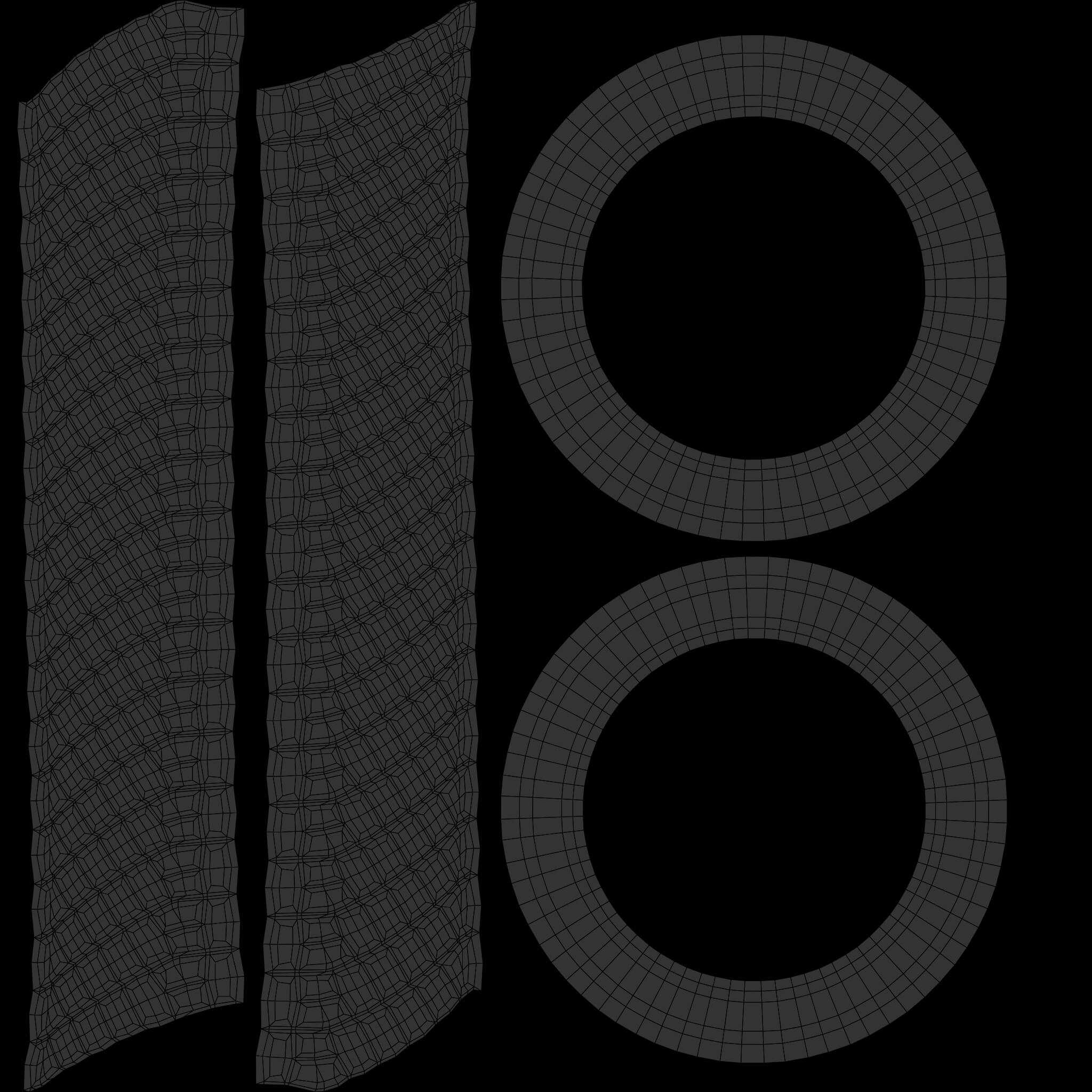 Low Poly Tire Pack - 3D Model by solid-surface