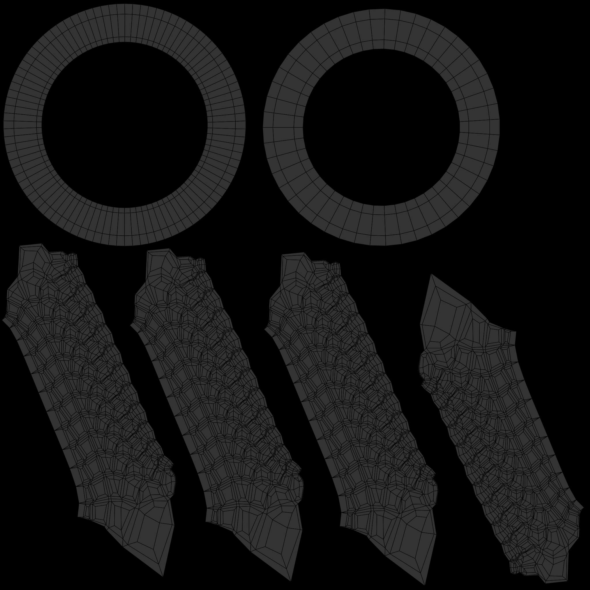 Low Poly Tire Pack - 3D Model by solid-surface