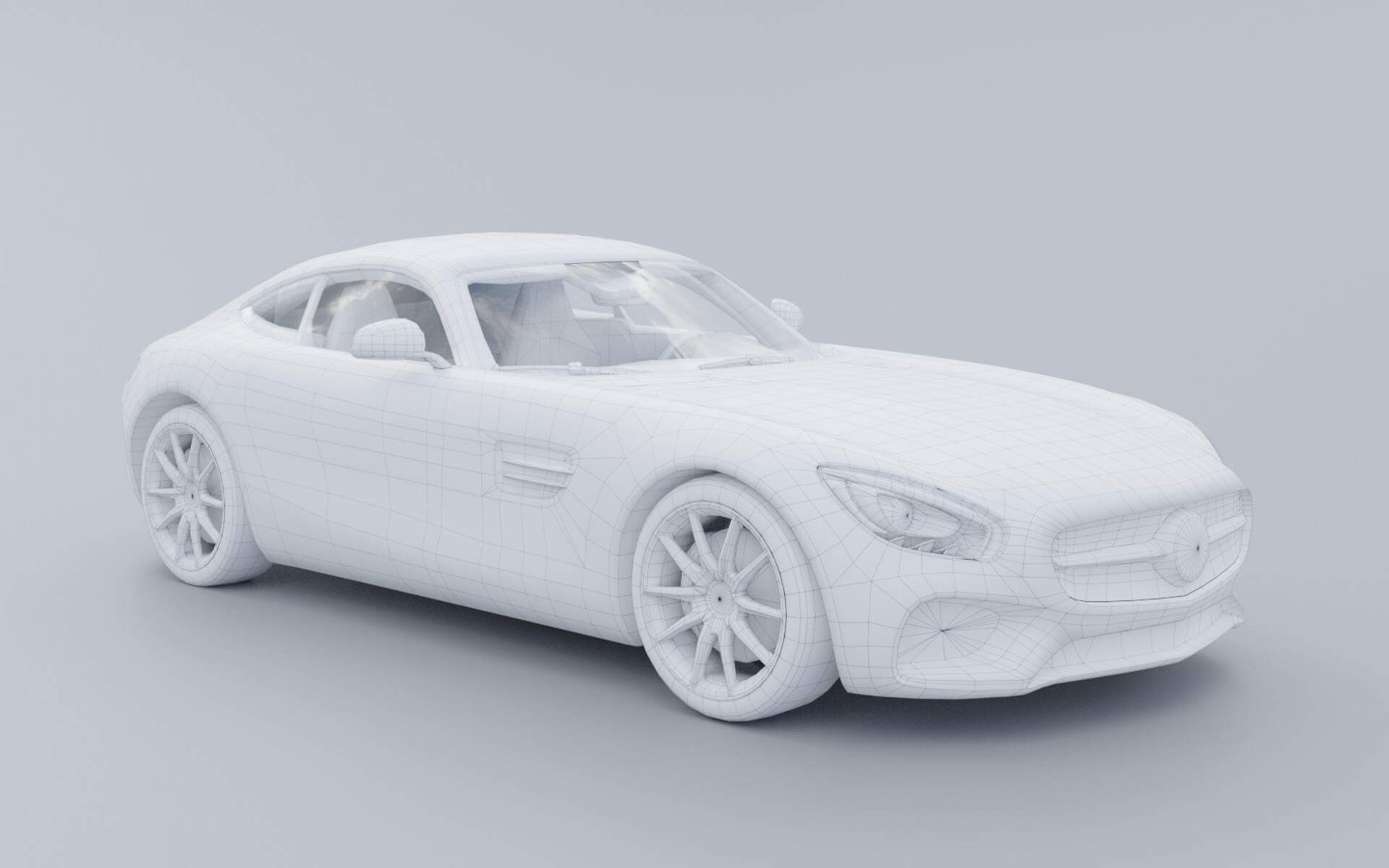 Mersedes-Benz AMG 3D Model by solid-surface