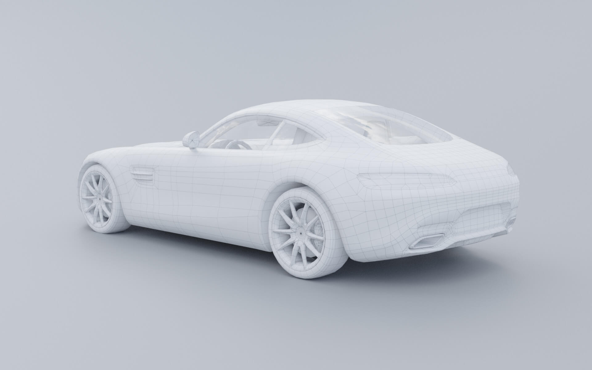 Mersedes-Benz AMG 3D Model by solid-surface