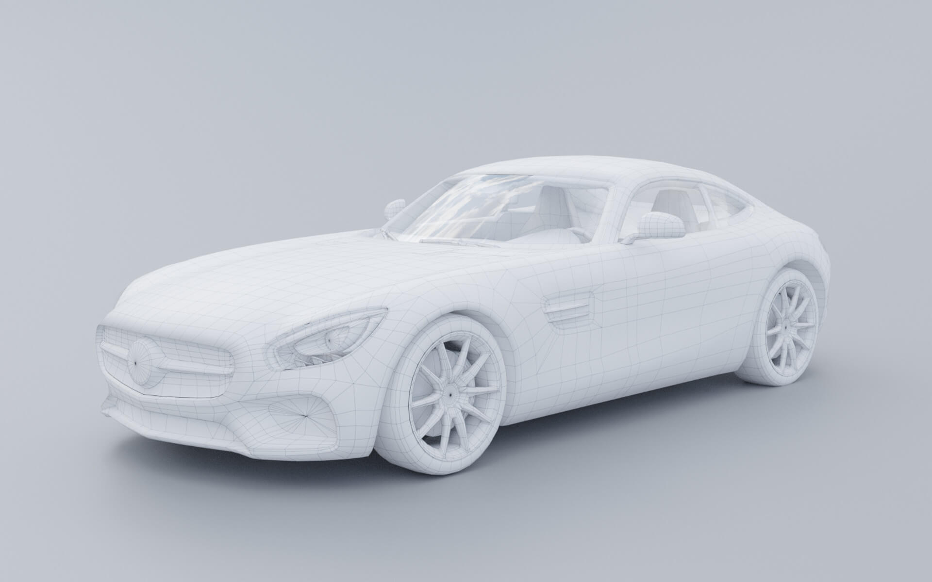 Mersedes-Benz AMG 3D Model by solid-surface