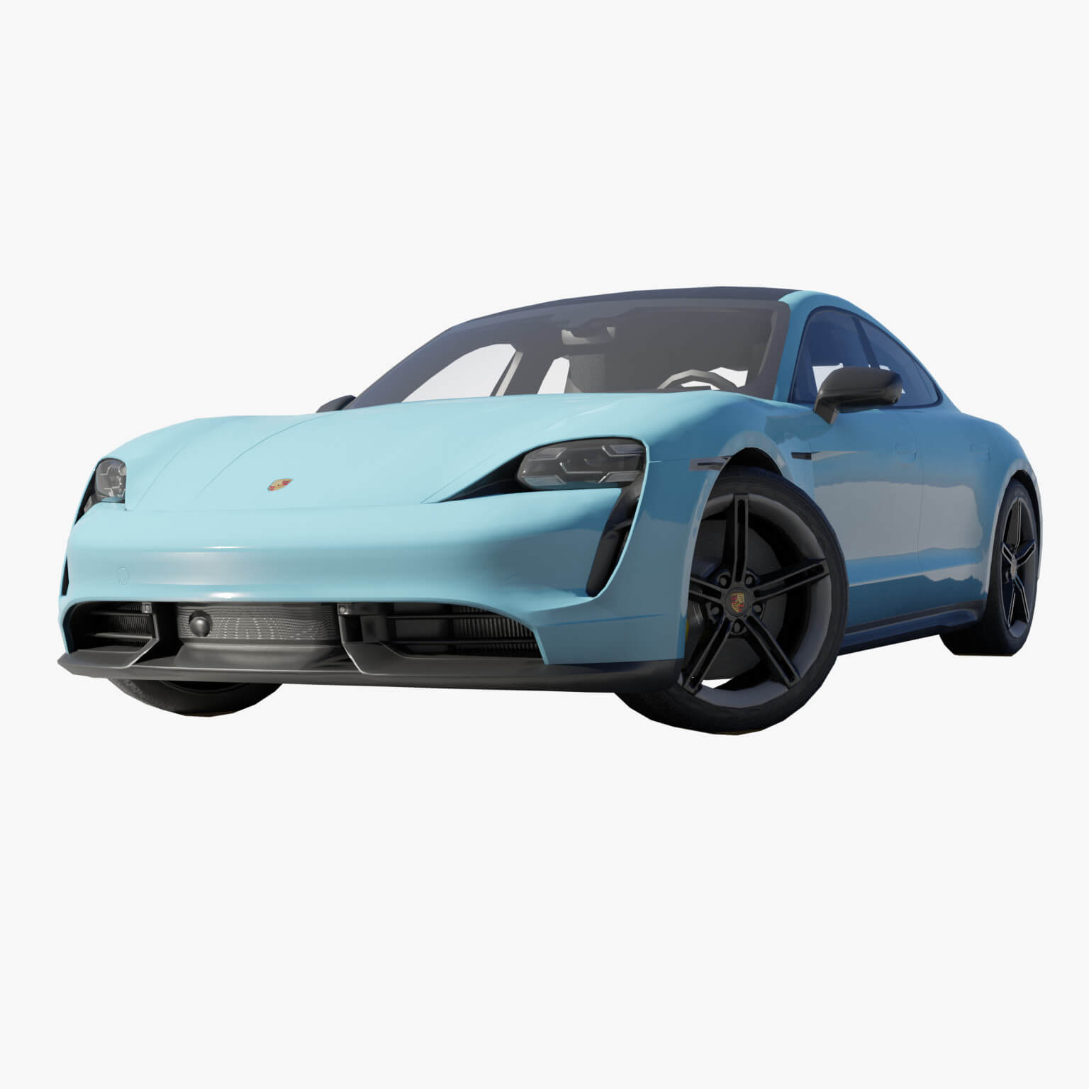 Porsche Taycan Turbo S - 3D Model by solid-surface