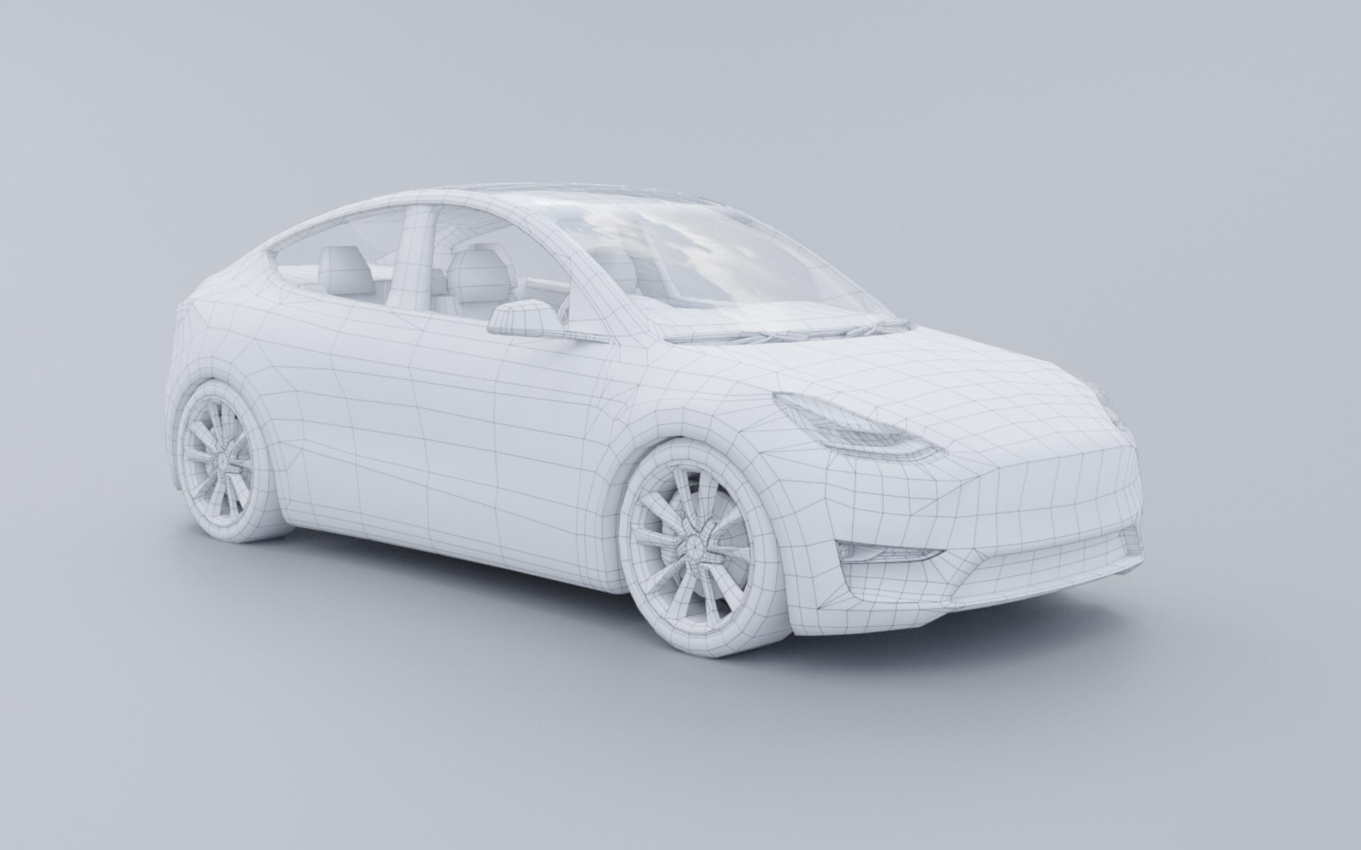 Tesla Model Y by solid-surface