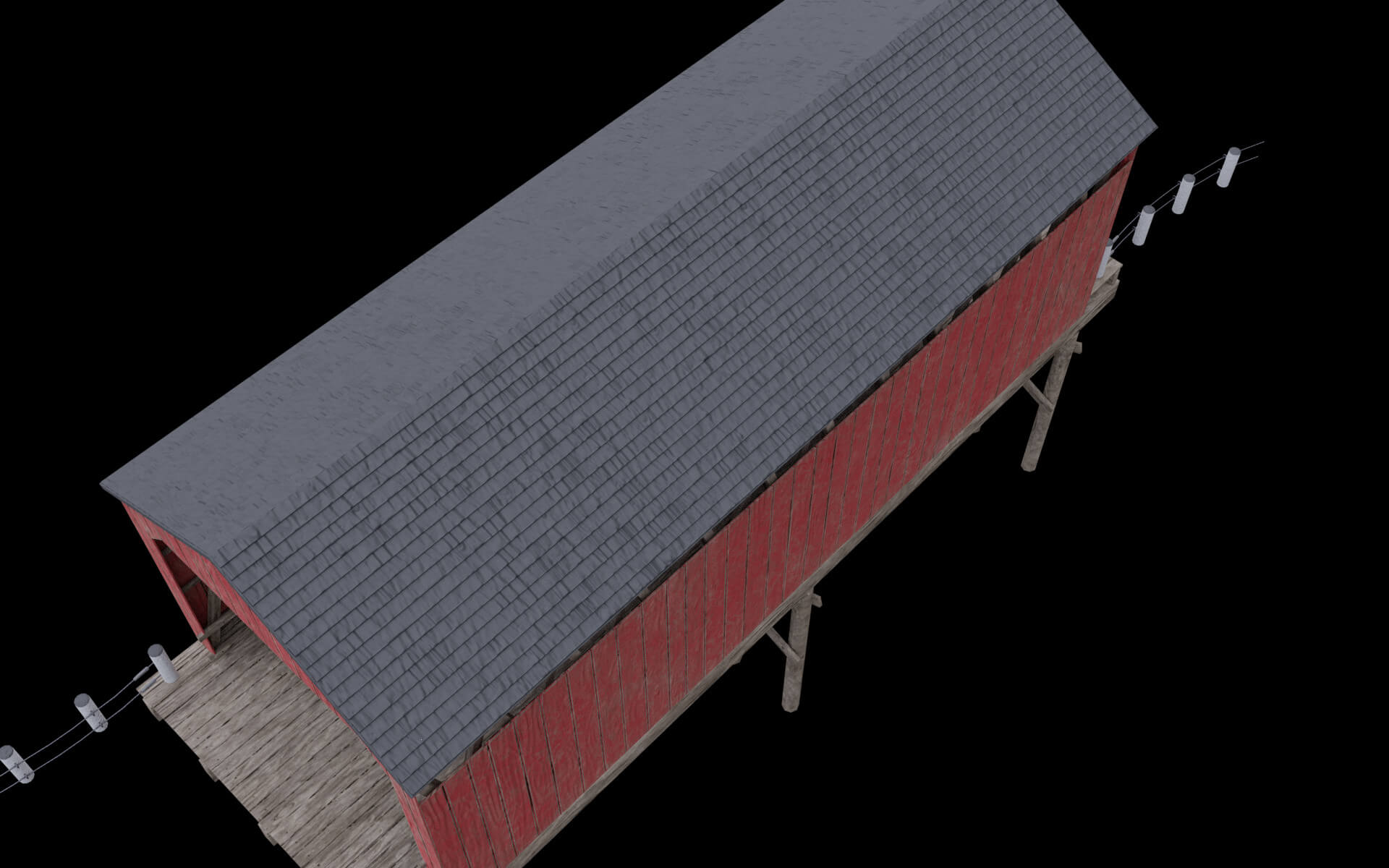 Wood Bridge 2 - 3D Model by solid-surface