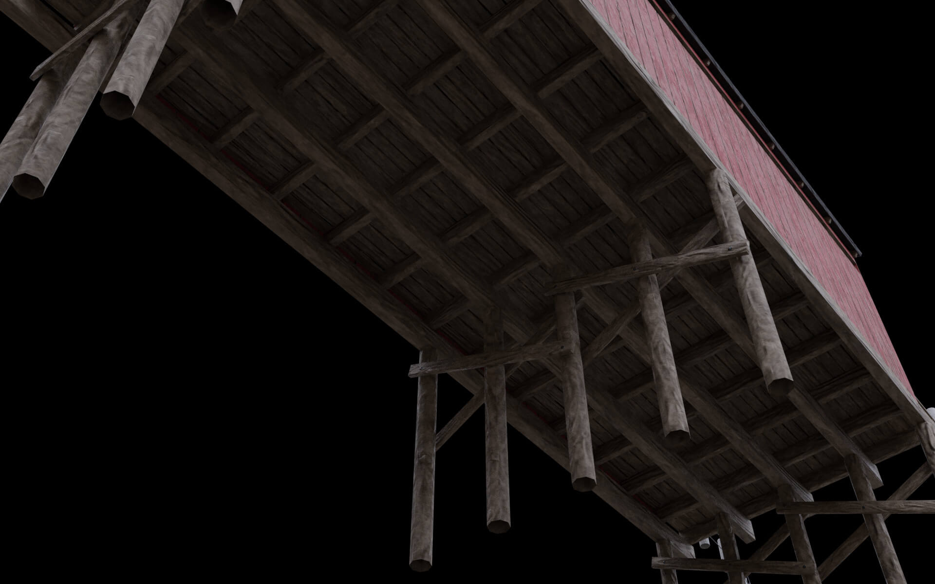 Wood Bridge 2 - 3D Model by solid-surface