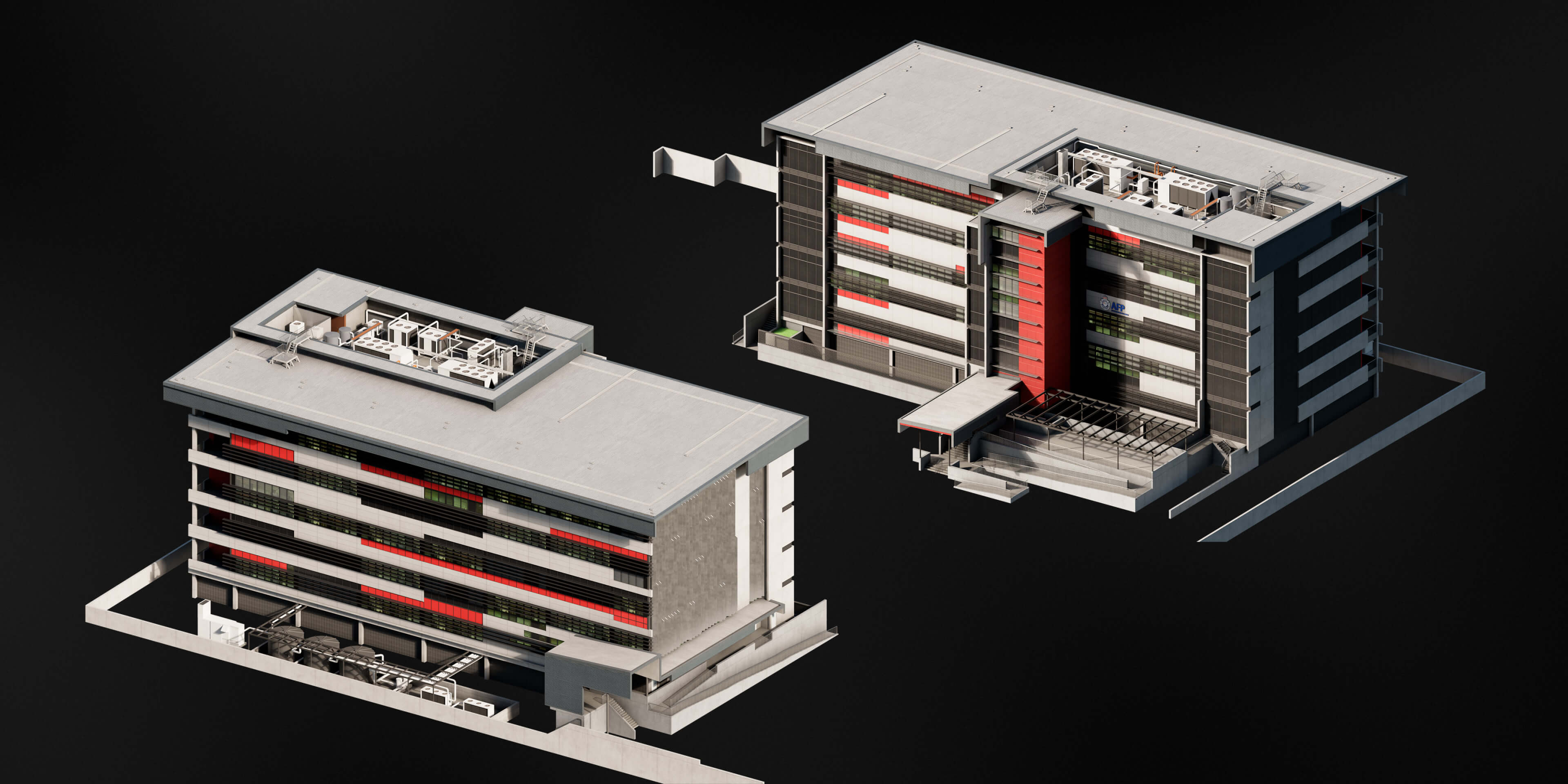 Brisbane Airport Office Building – RFDS - 3D Model by solo_GRV