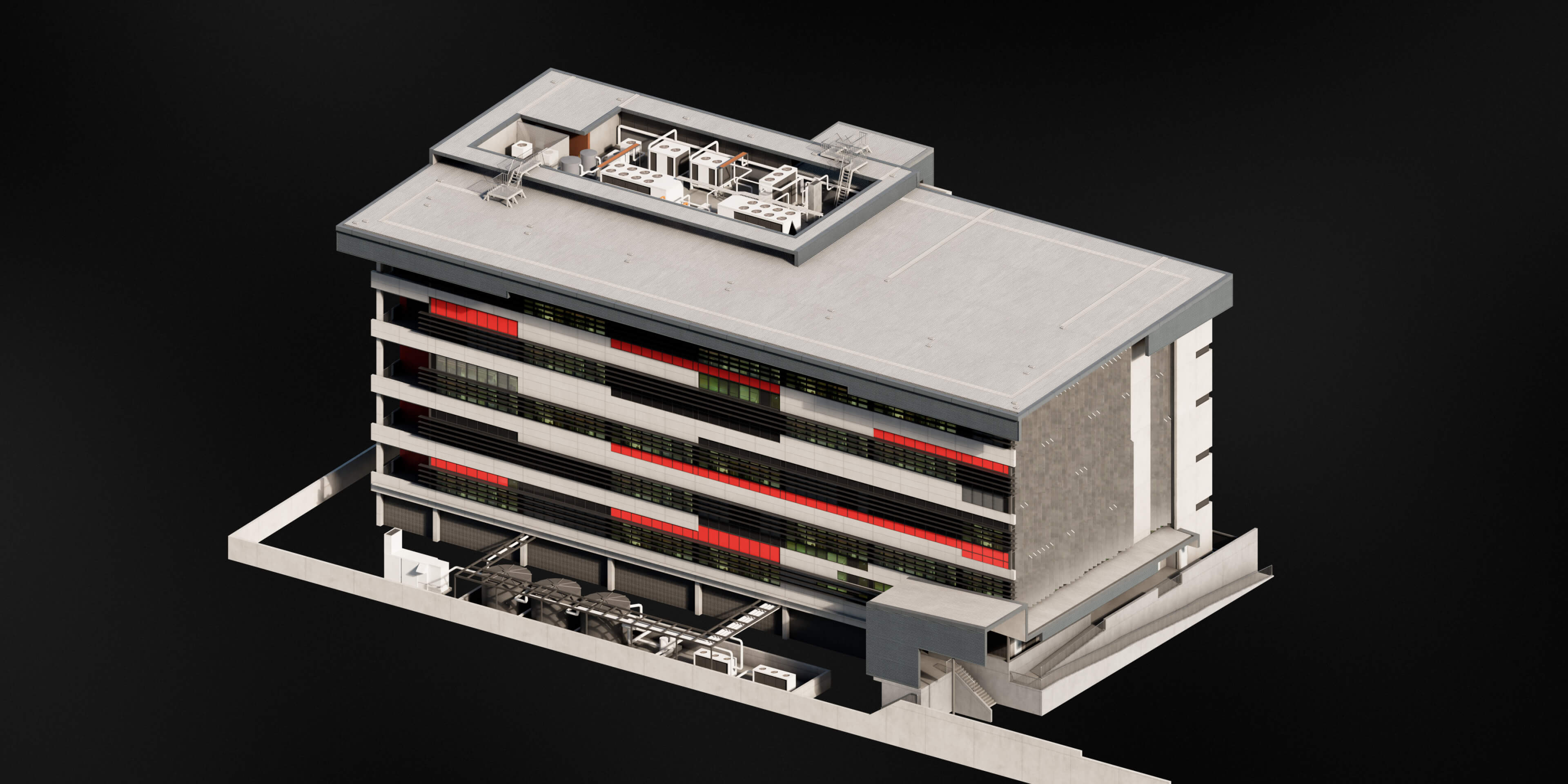 Brisbane Airport Office Building – RFDS - 3D Model by solo_GRV