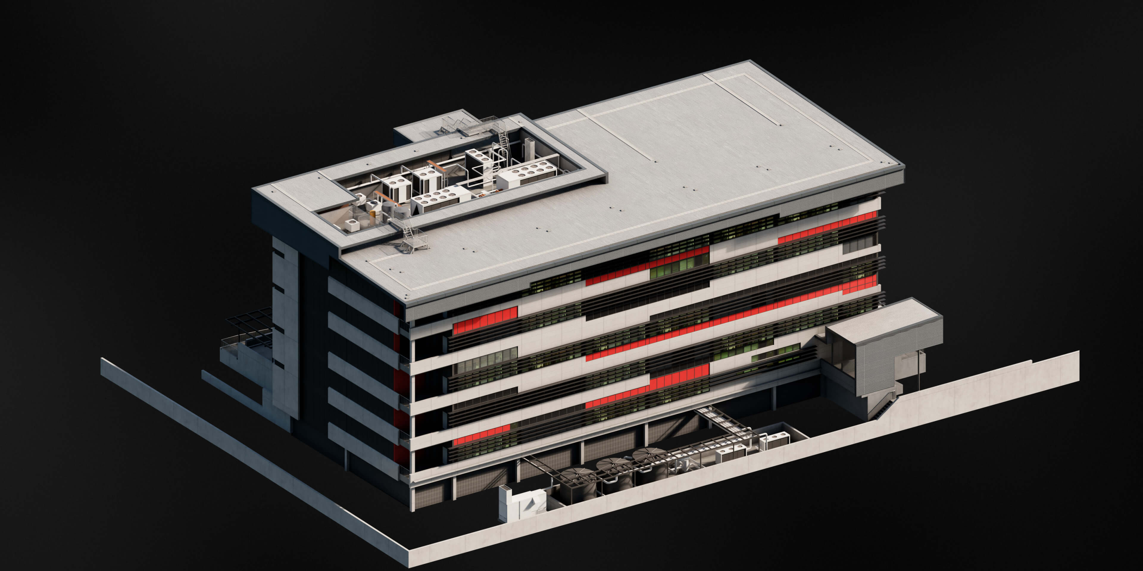Brisbane Airport Office Building – RFDS - 3D Model by solo_GRV