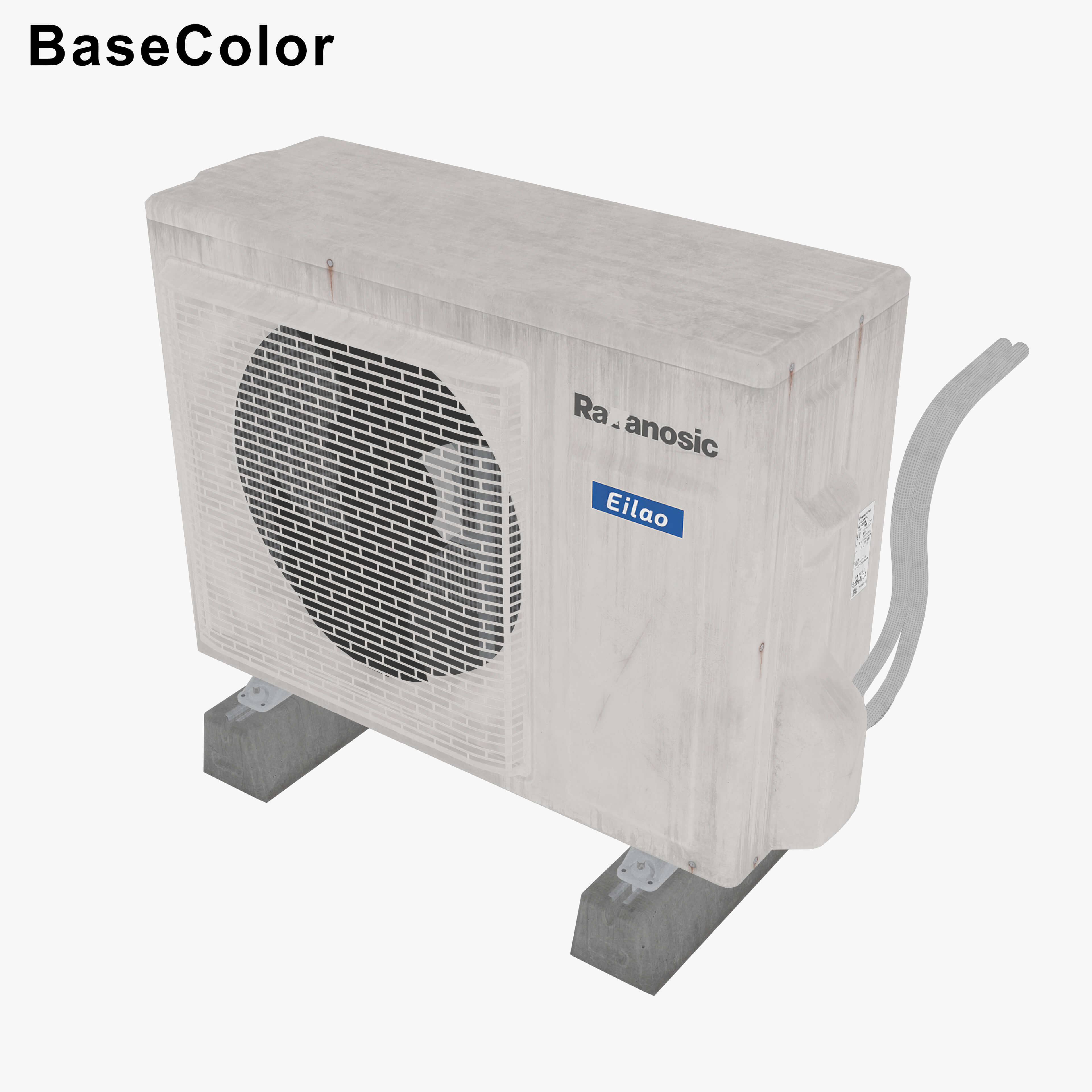 Japanese Air Conditioner - CUX637 3D Model by solo_GRV