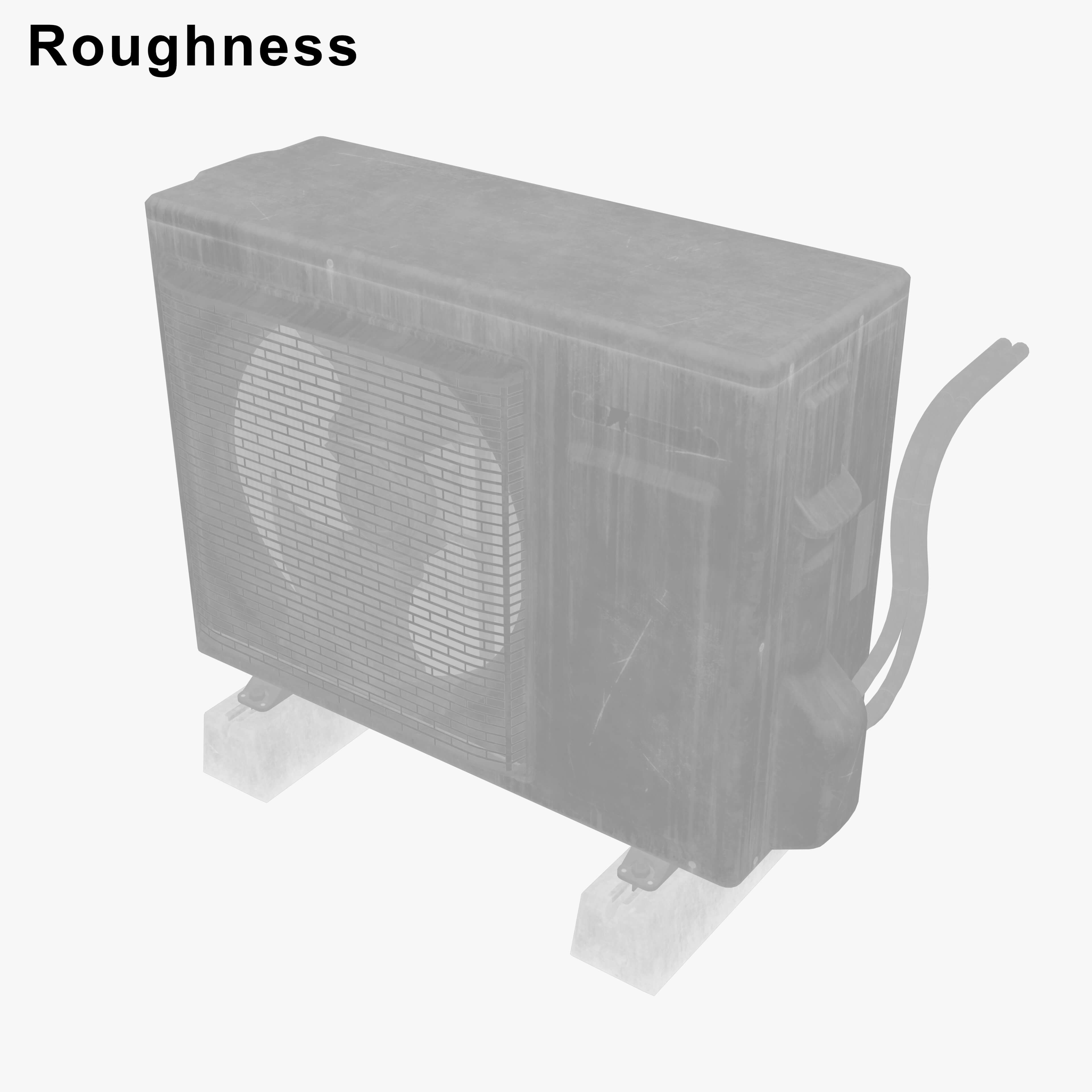 Japanese Air Conditioner - CUX637 3D Model by solo_GRV