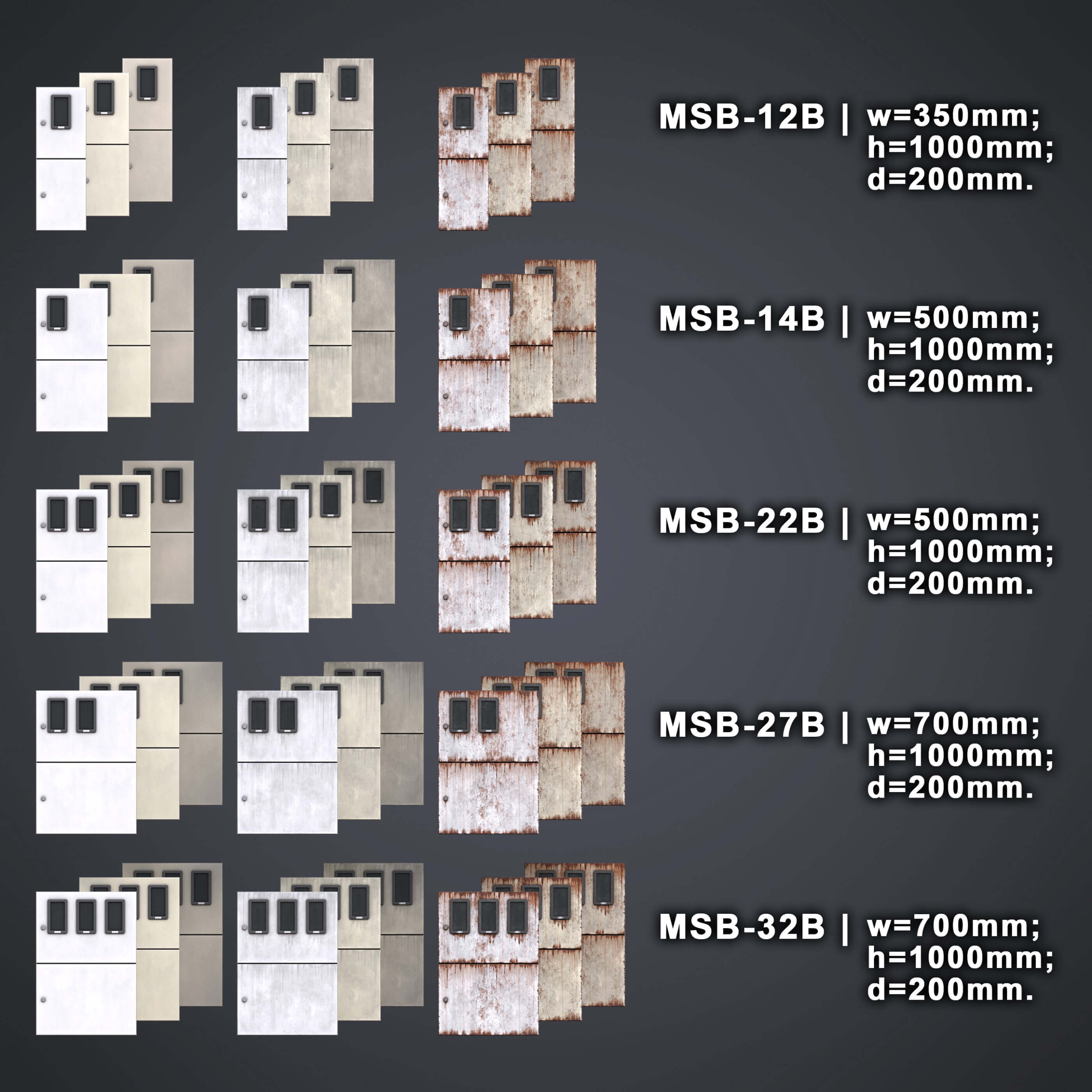 Japanese Electric Boxes - MSB 3D Model by solo_GRV