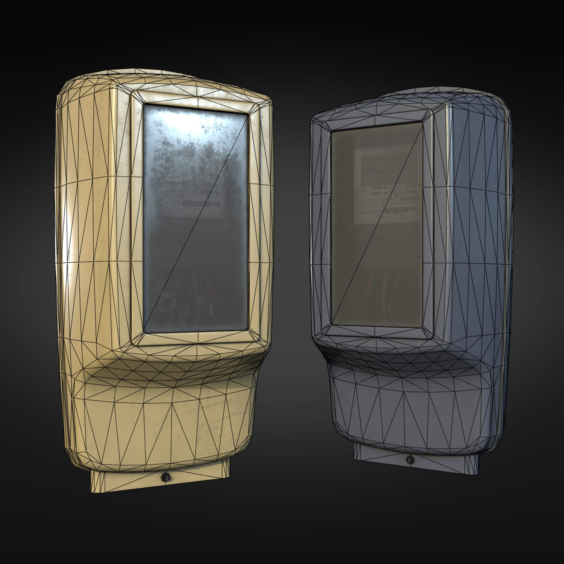 Japanese Electricity Meter Box - EMB-02 3D Model by solo_GRV