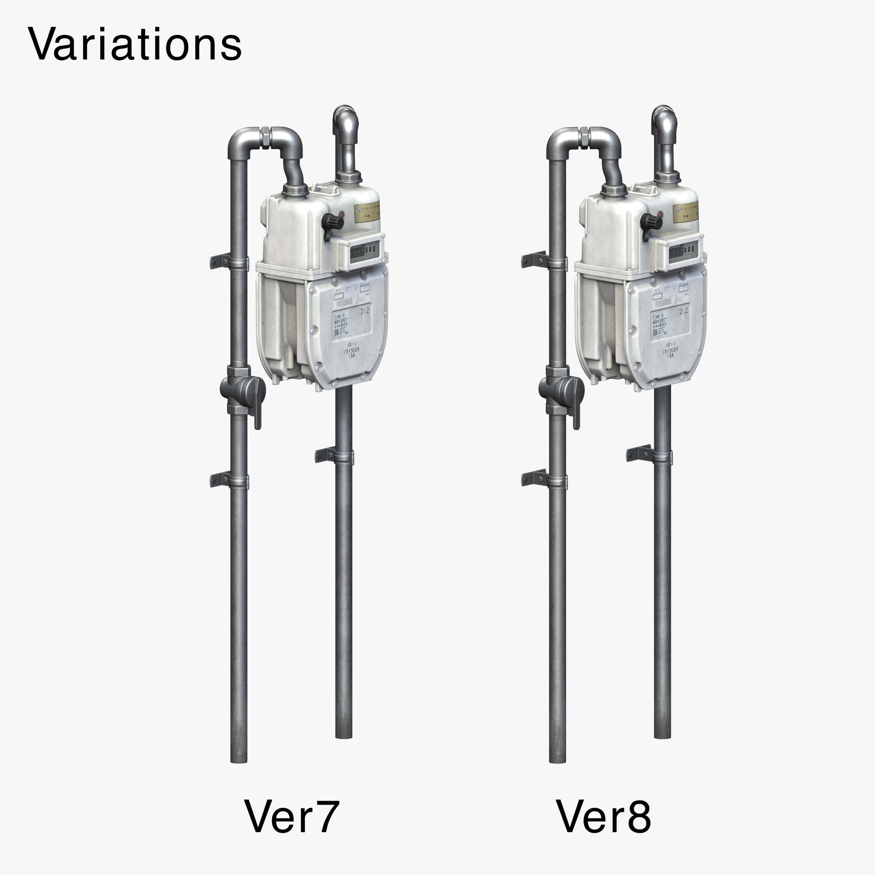 Japanese Gas Meter - NB6 3D Model by solo_GRV
