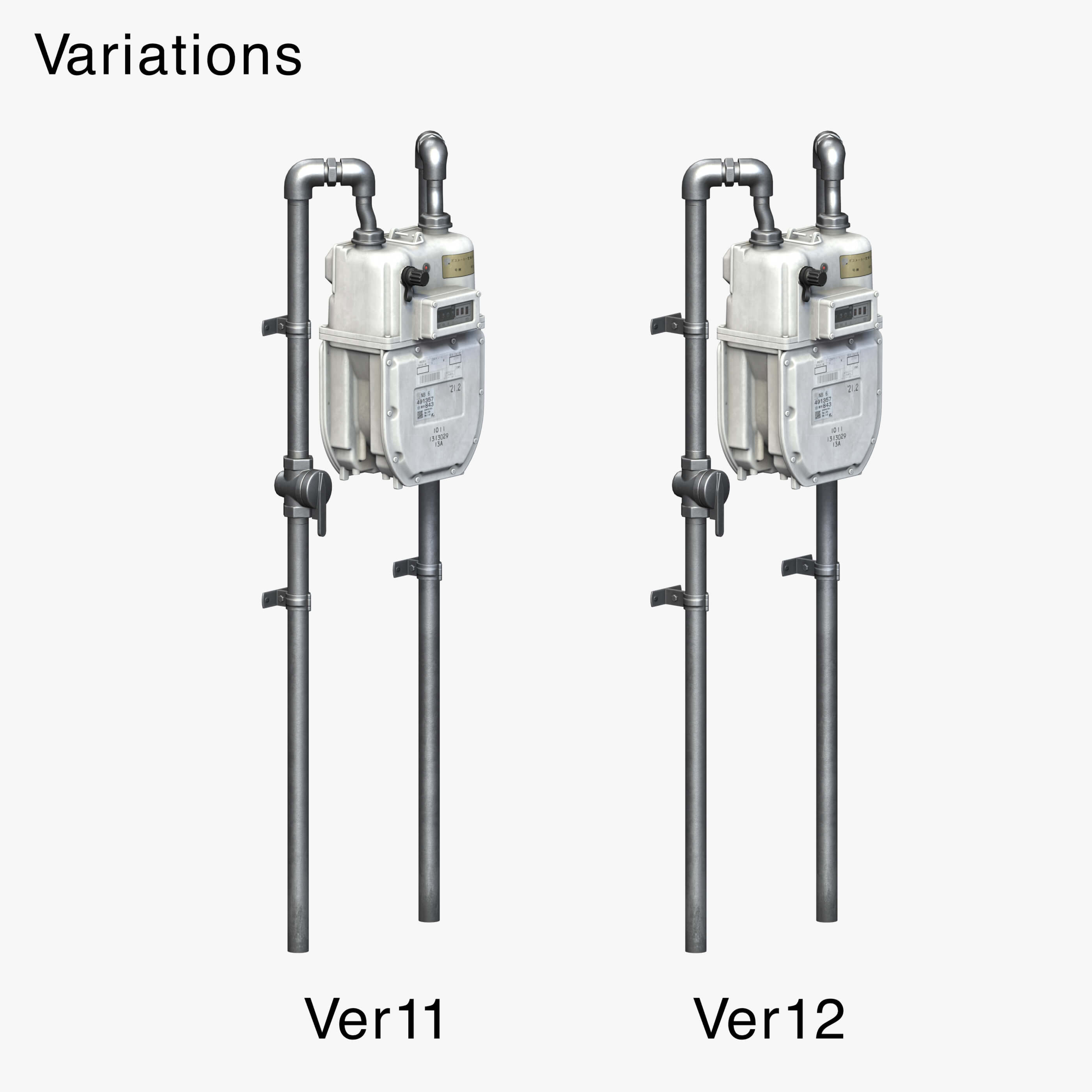 Japanese Gas Meter - NB6 3D Model by solo_GRV