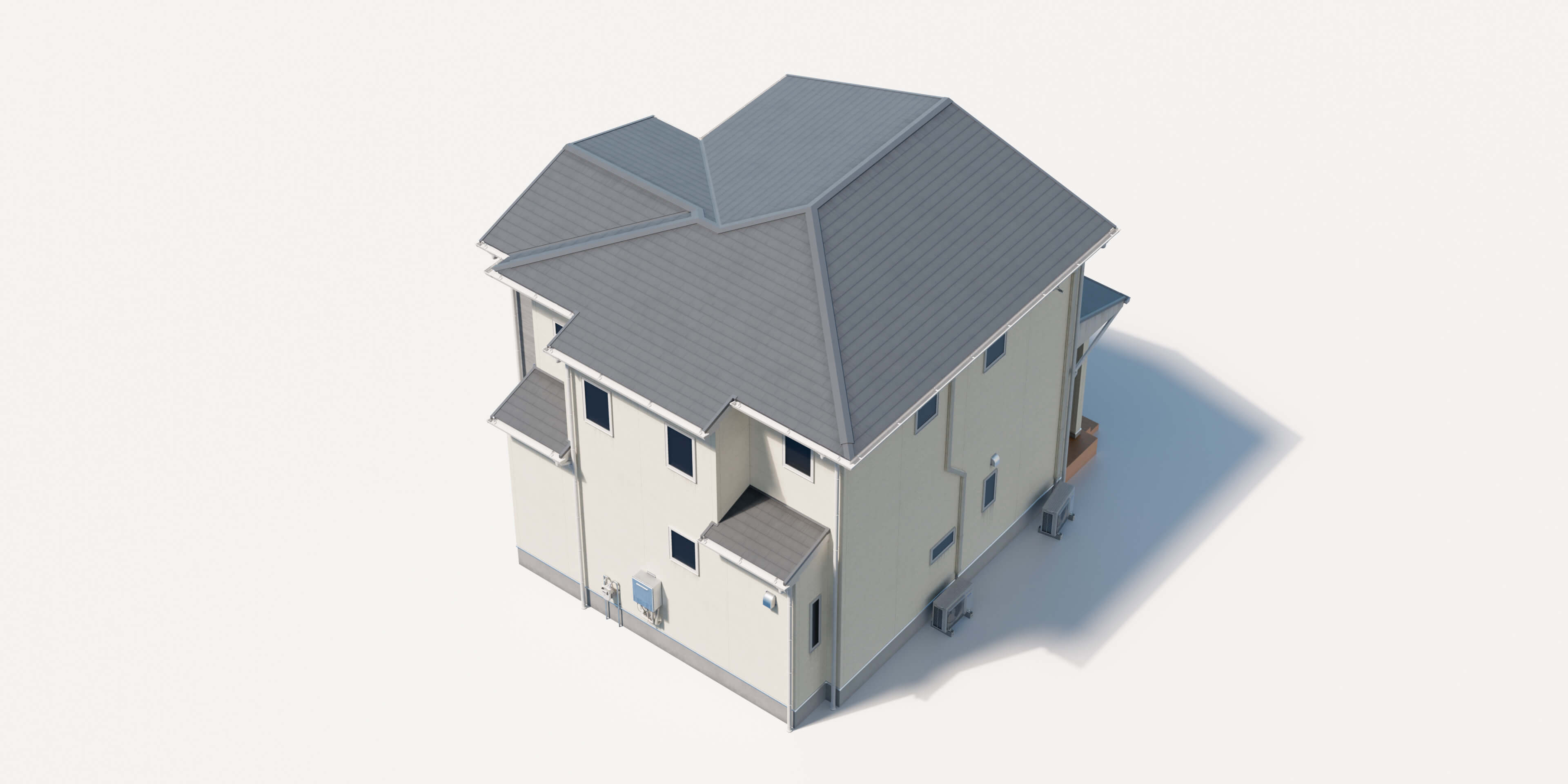 Japanese Modern House - TYO-FS03 3D Model by solo_GRV