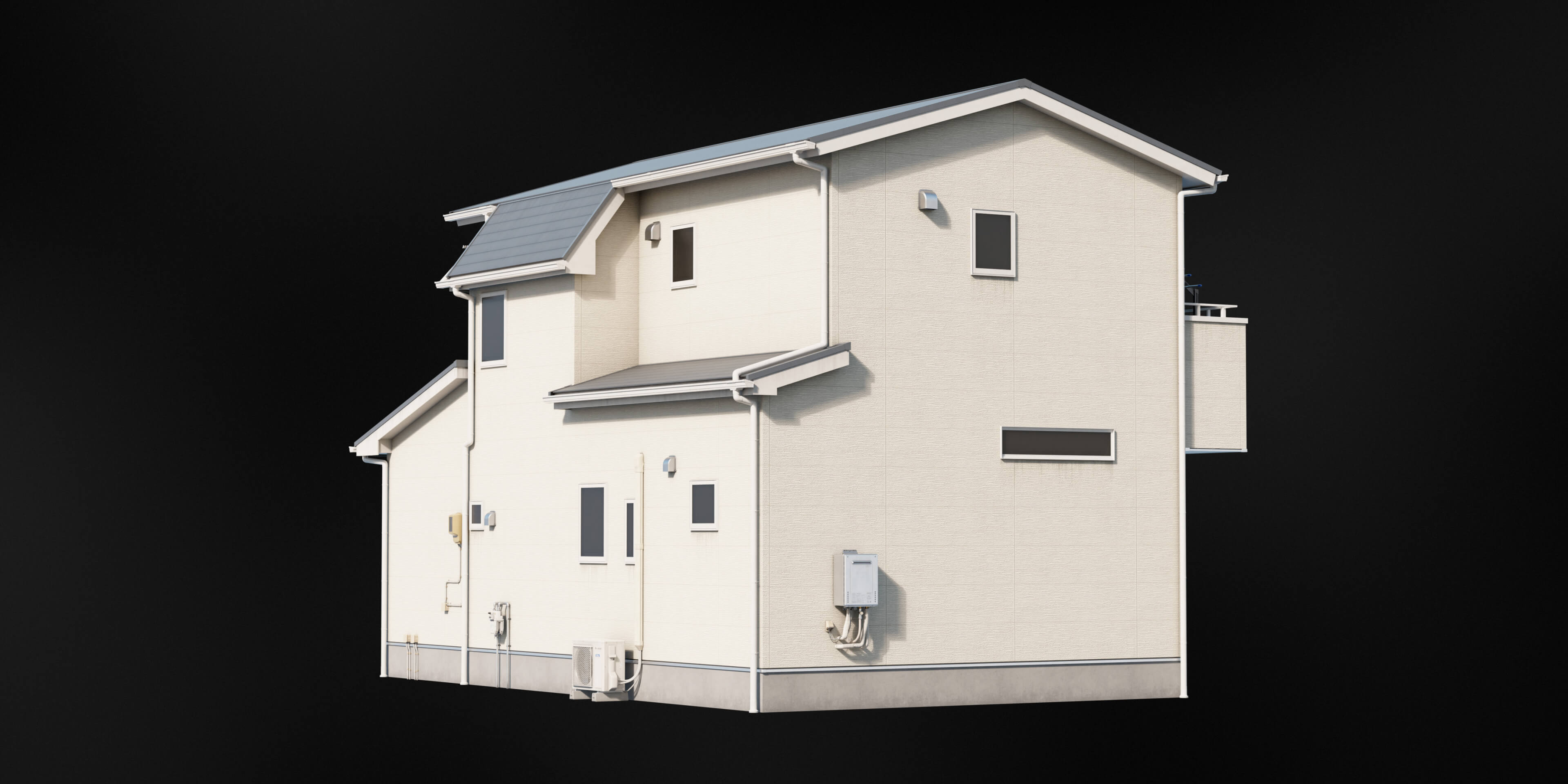 Japanese Modern House - TYO-FS04 3D Model by solo_GRV