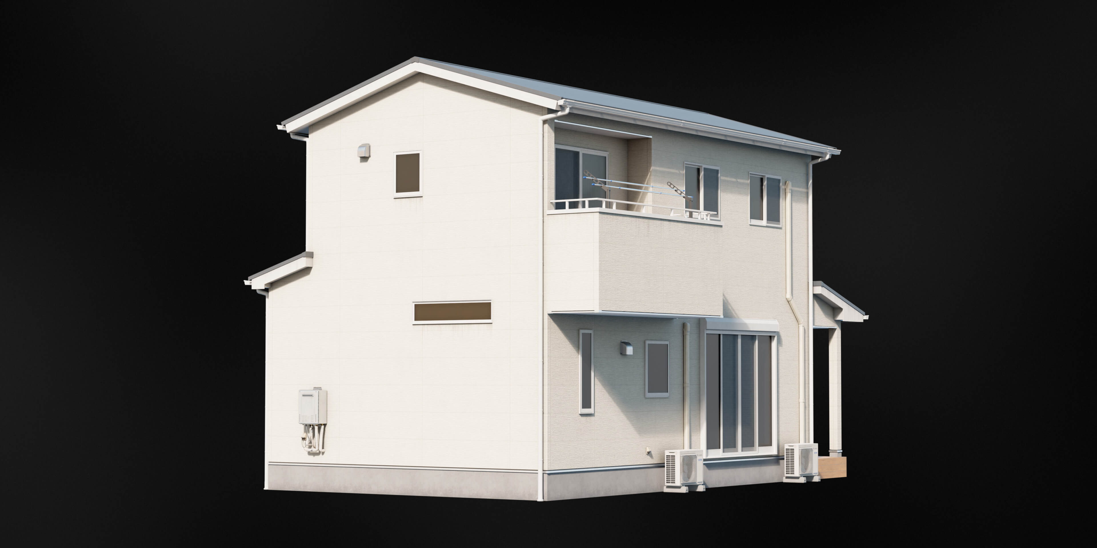 Japanese Modern House - TYO-FS04 3D Model by solo_GRV