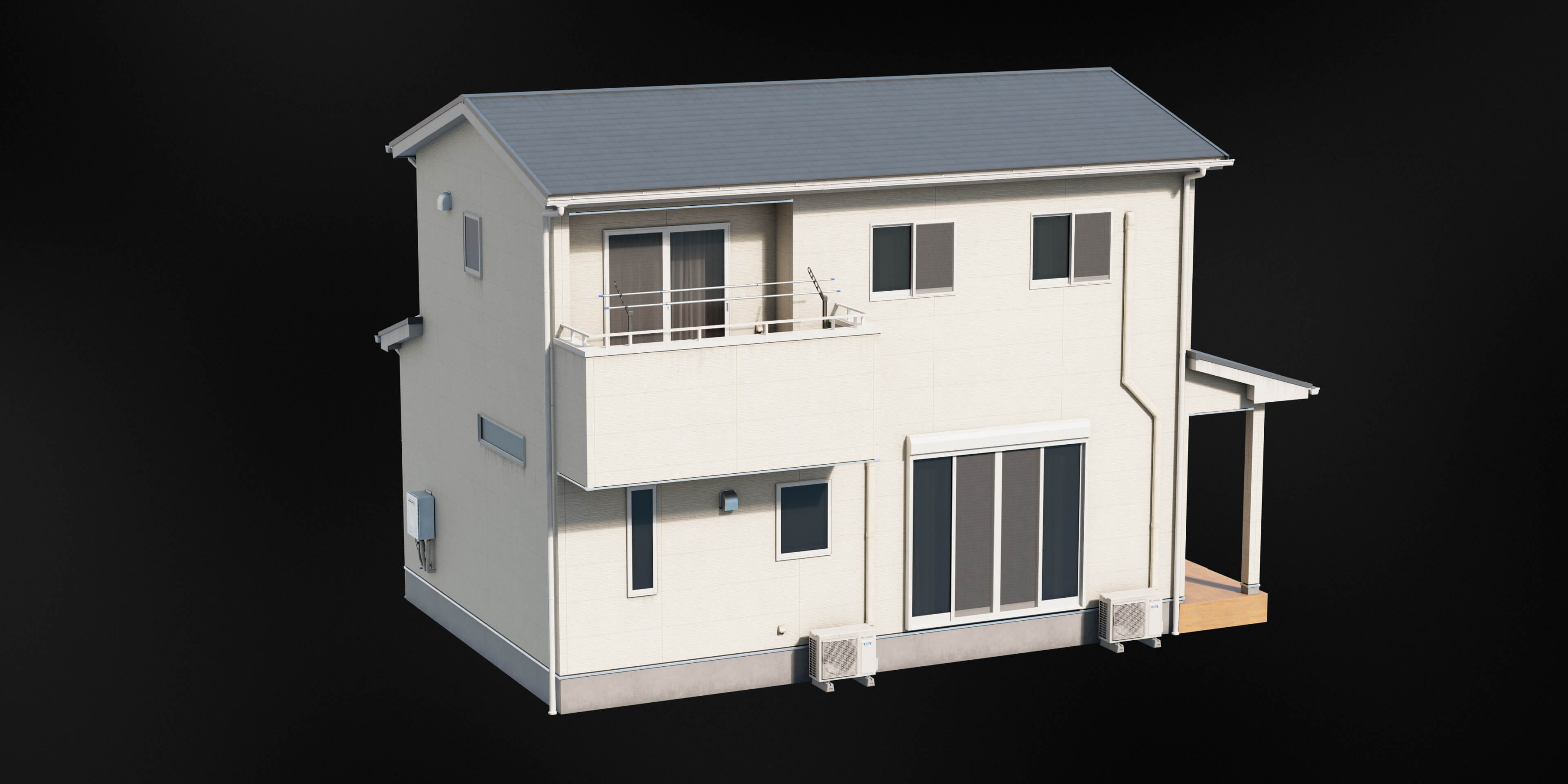 Japanese Modern House - TYO-FS04 3D Model by solo_GRV