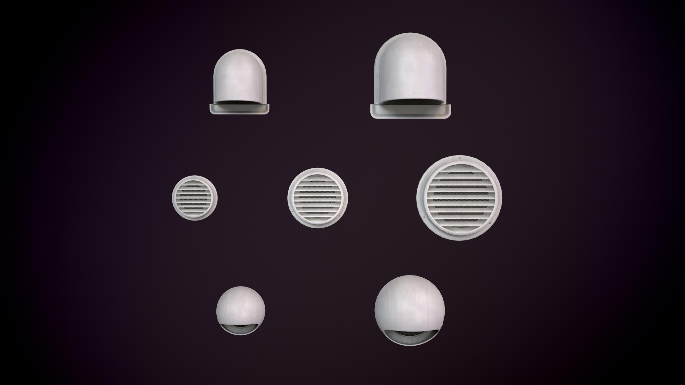 Japanese Outer Ventilation - PYB - BRC - PYK 3D Model by solo_GRV