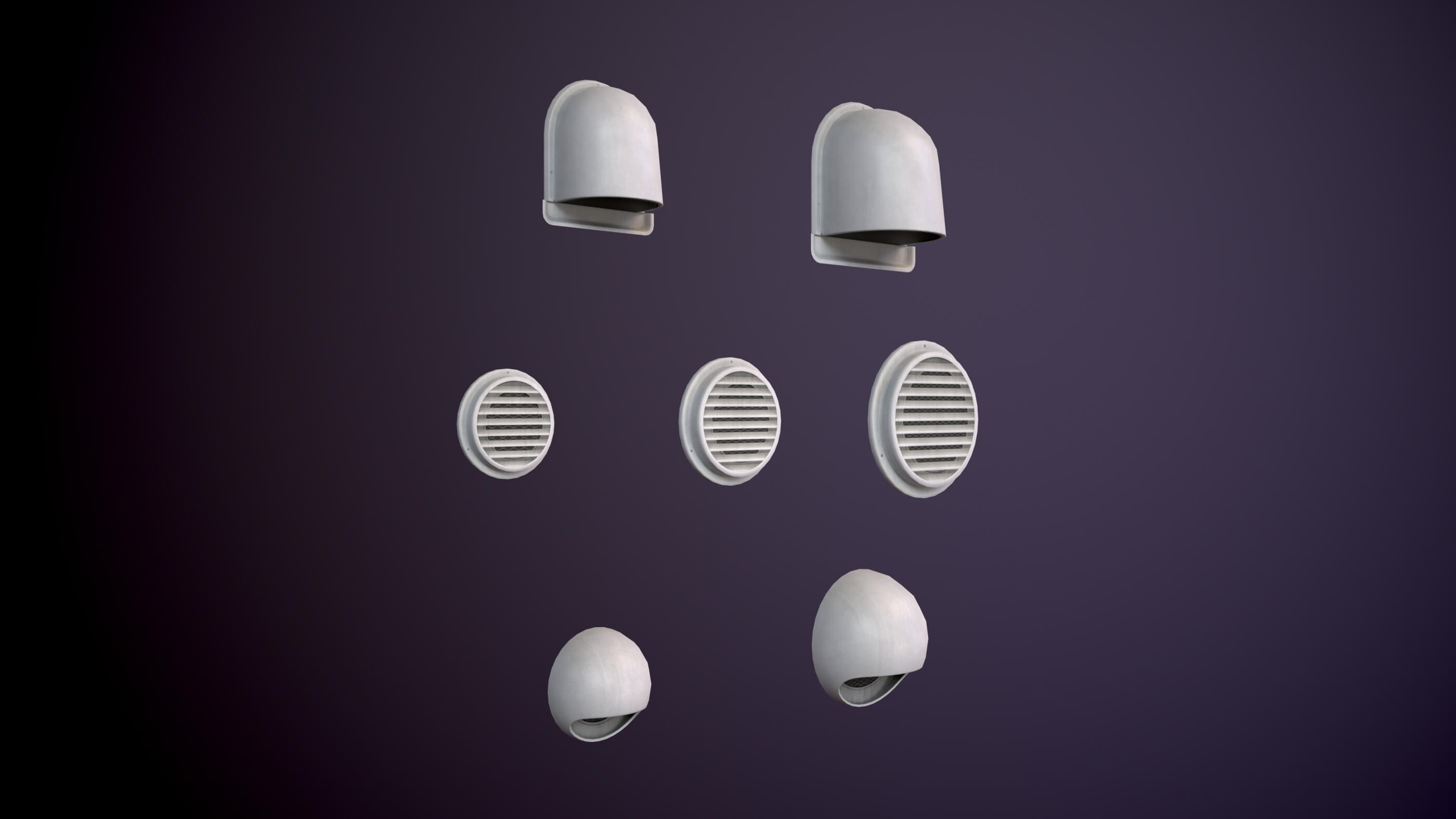 Japanese Outer Ventilation - PYB - BRC - PYK 3D Model by solo_GRV