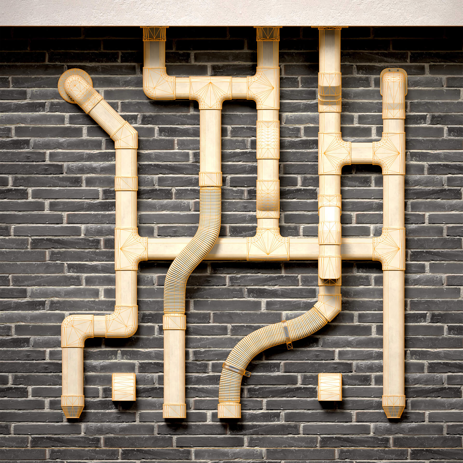 Piping Cover - SD100 3D Model by solo_GRV