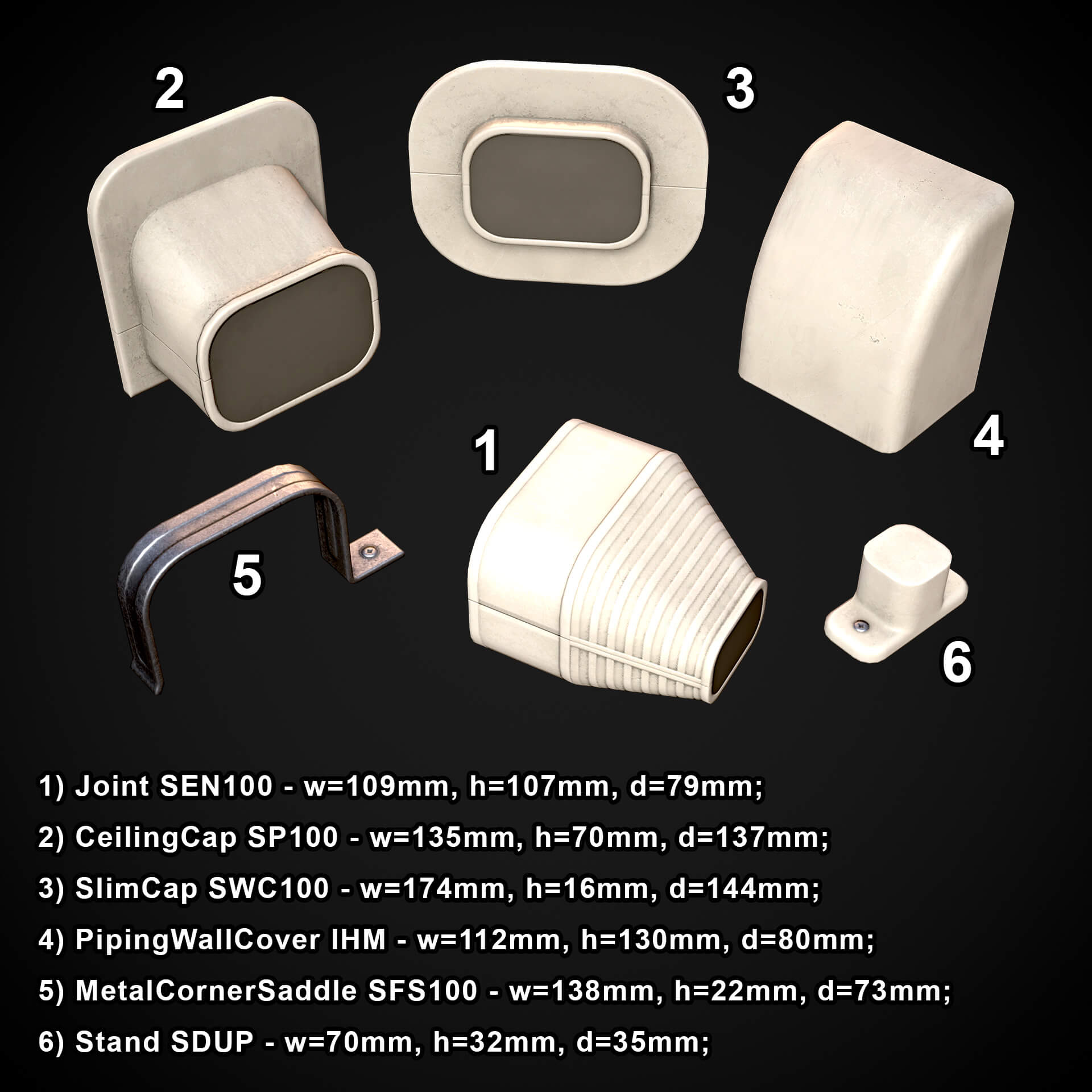 Piping Cover - SD100 3D Model by solo_GRV