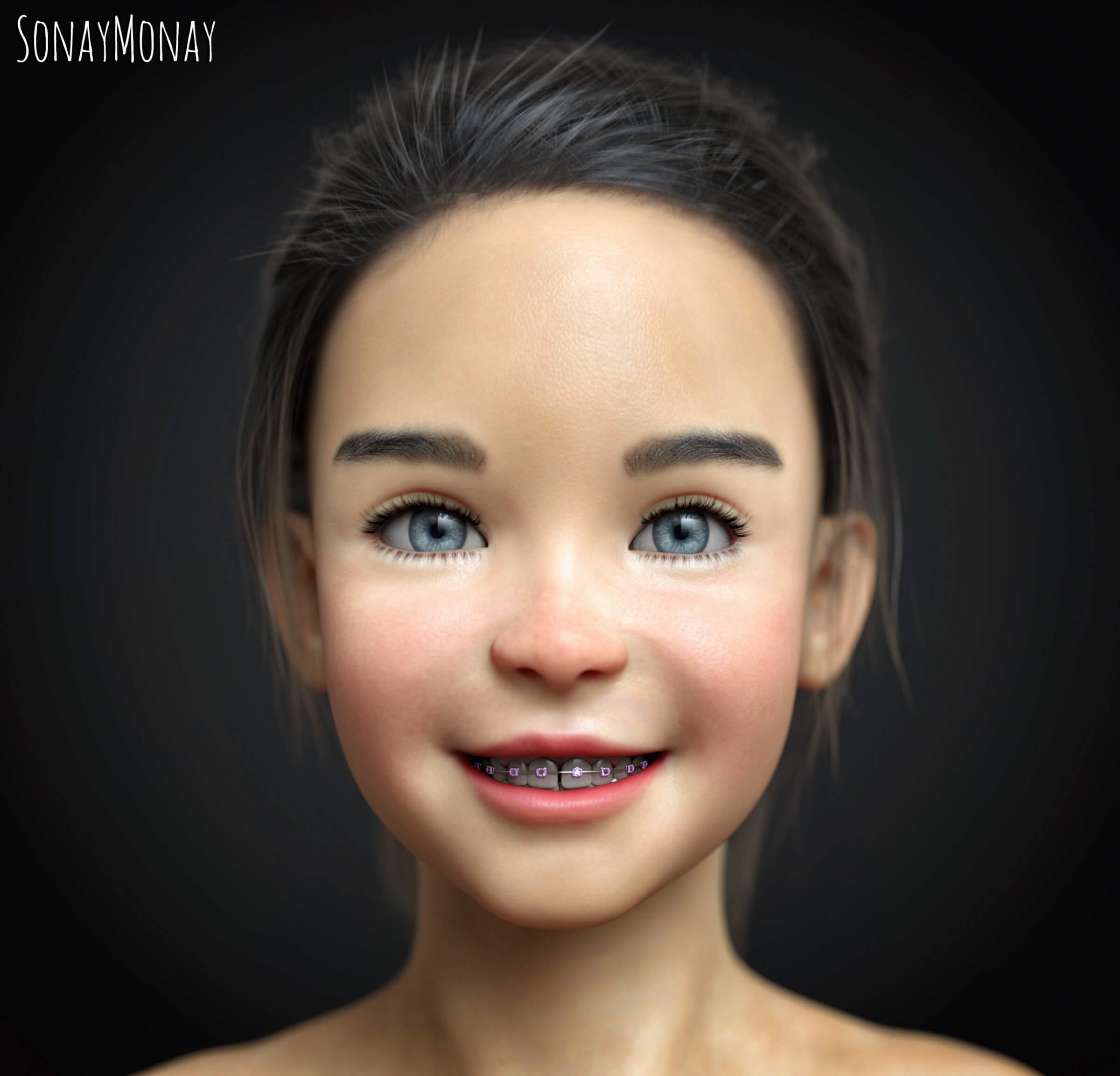 Cuteness Overload 3D Render, Digital Art by sonaymonay