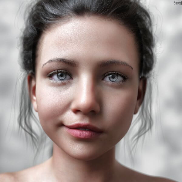 Mae Portrait 3D Render | RenderHub Gallery