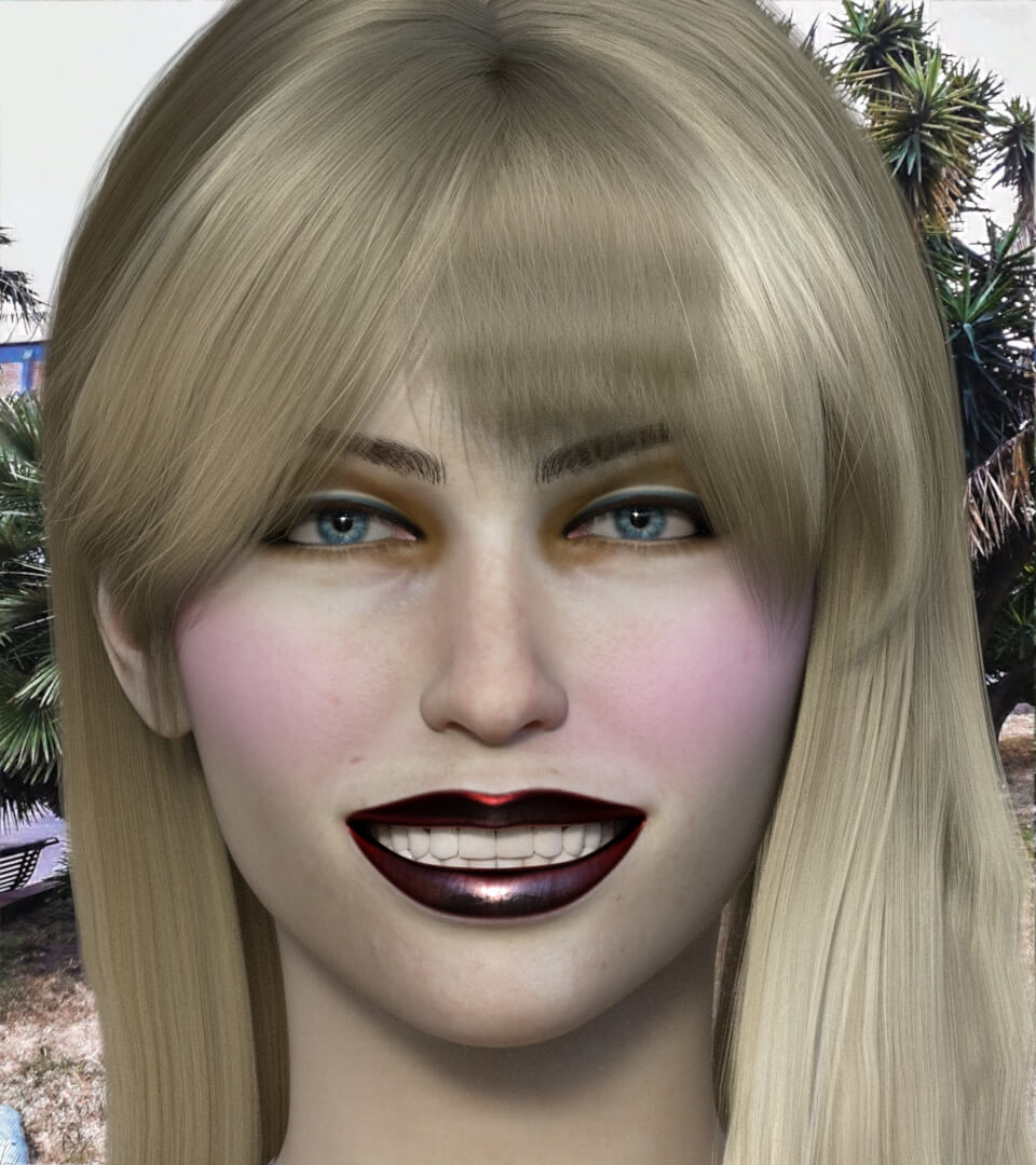 Kin Hair Test 3D Render, Digital Art by sonny-conner