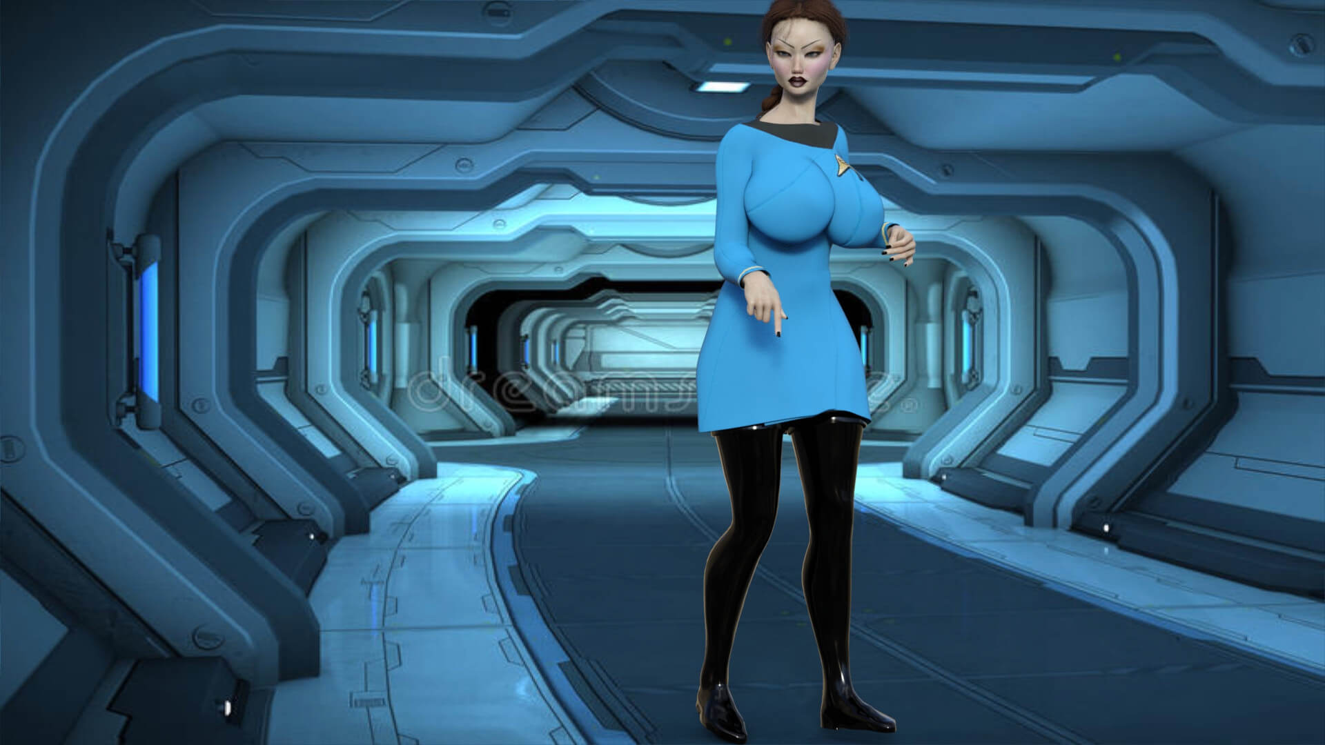 Lt Ganine reporting for duty 3D Render | RenderHub Gallery