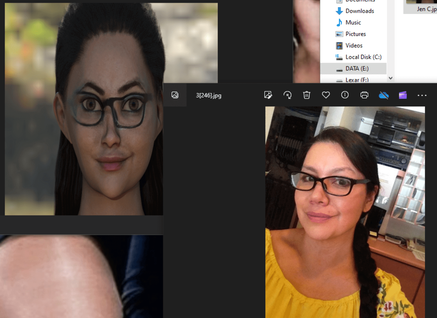 My friend Jen 3D Render, Digital Art by sonny-conner