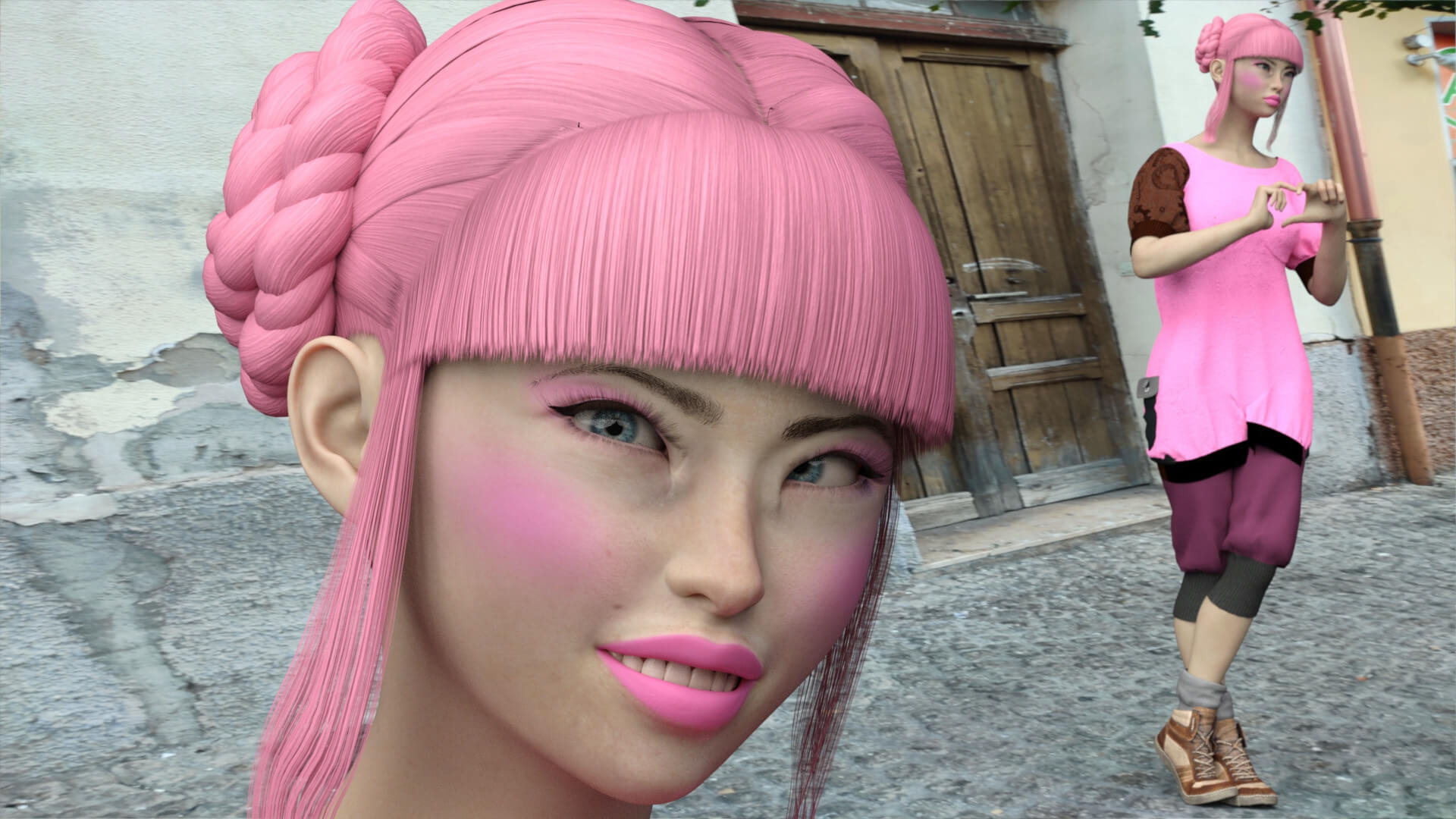 Pretty in pink 3D Render, Digital Art by sonny-conner