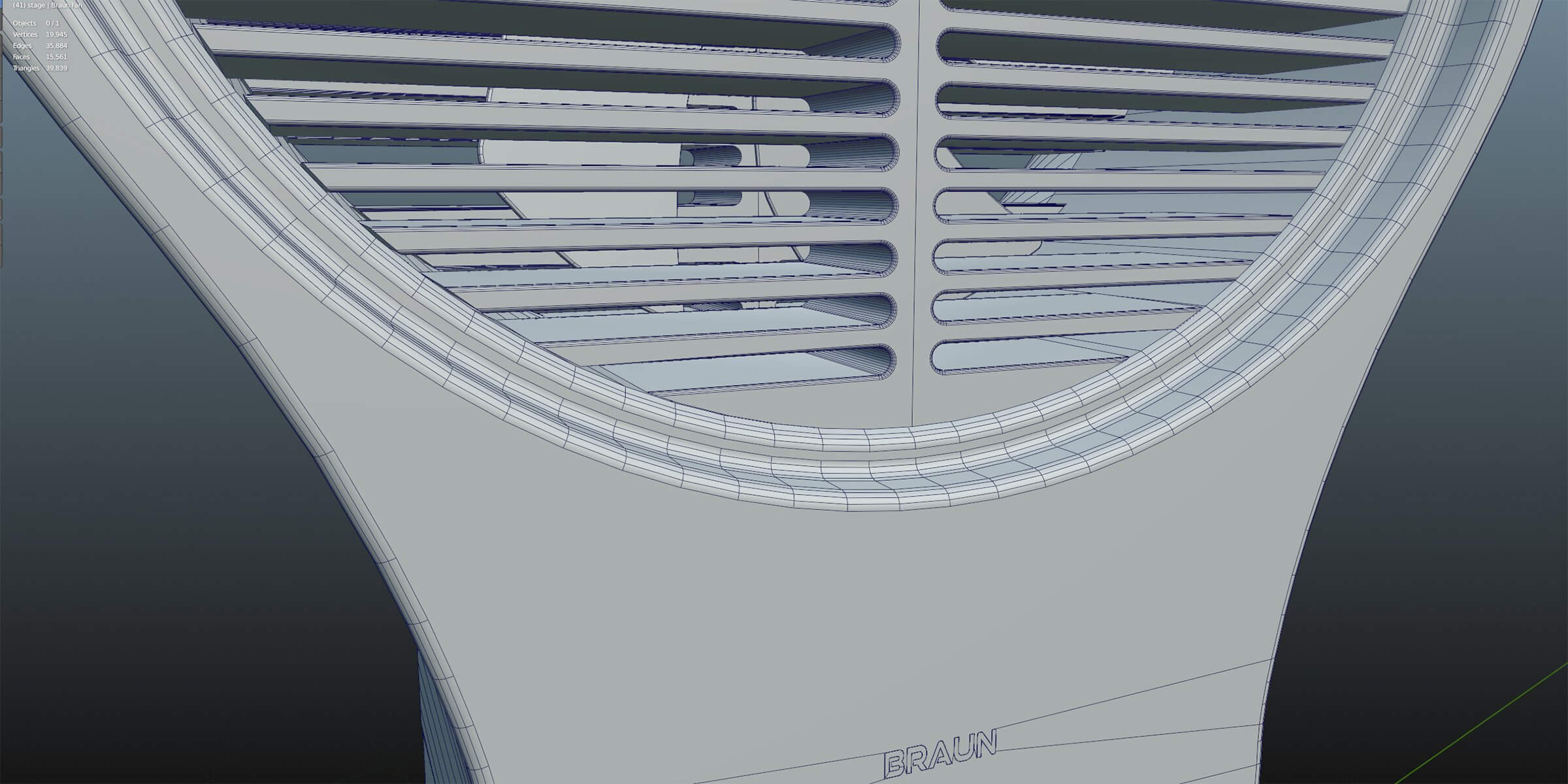Braun Fan - 3D Model by sono2000
