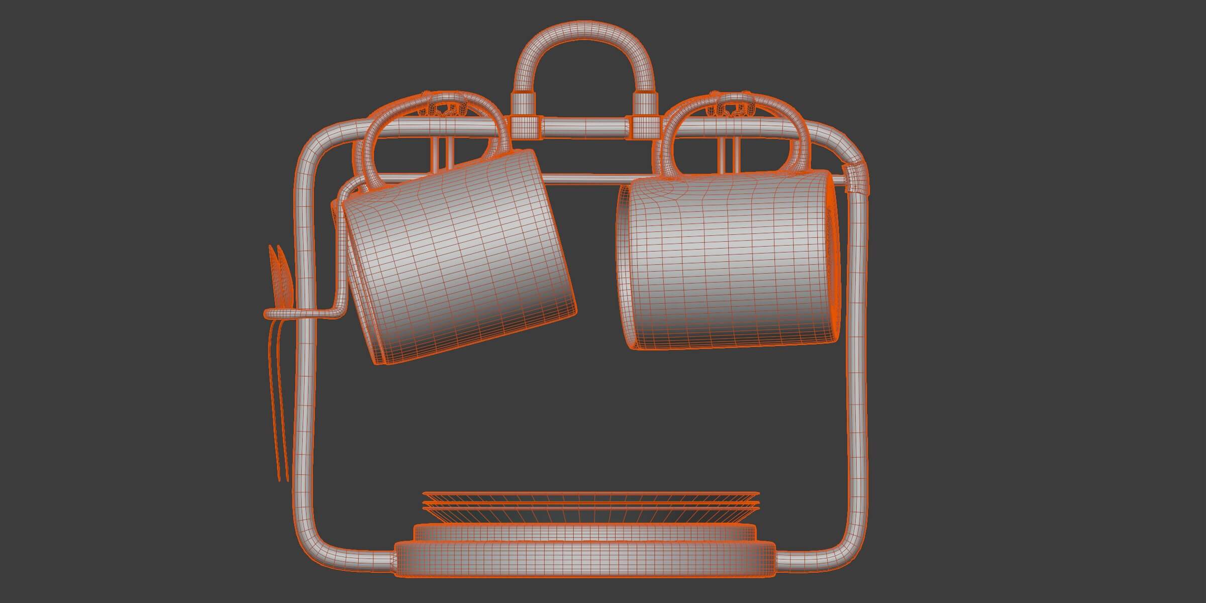 Cup Holder - 3D Model by sono2000