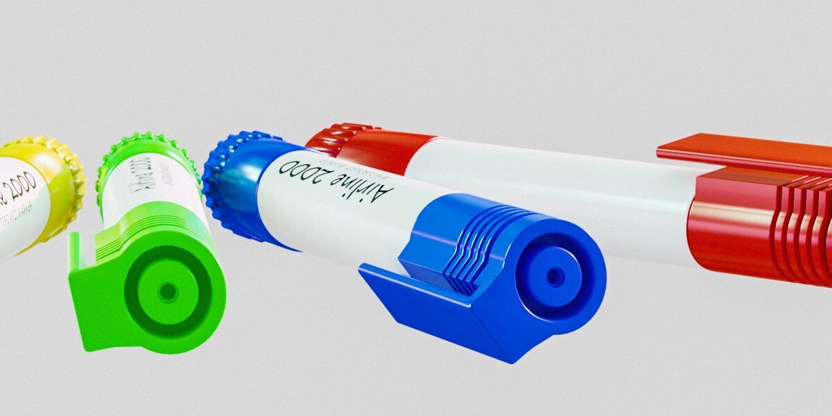 Marker Pens - 3D Model by sono2000