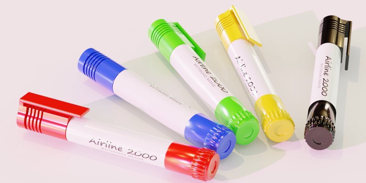 Marker Pens - 3D Model by sono2000